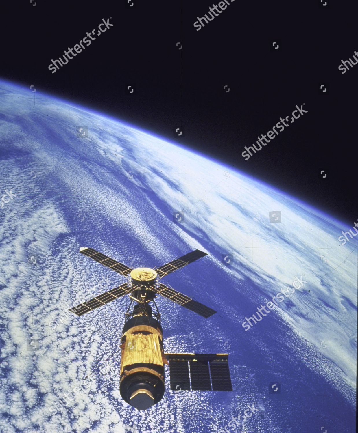 Skylab 3 Command Module Flight Over Editorial Stock Photo - Stock Image ...