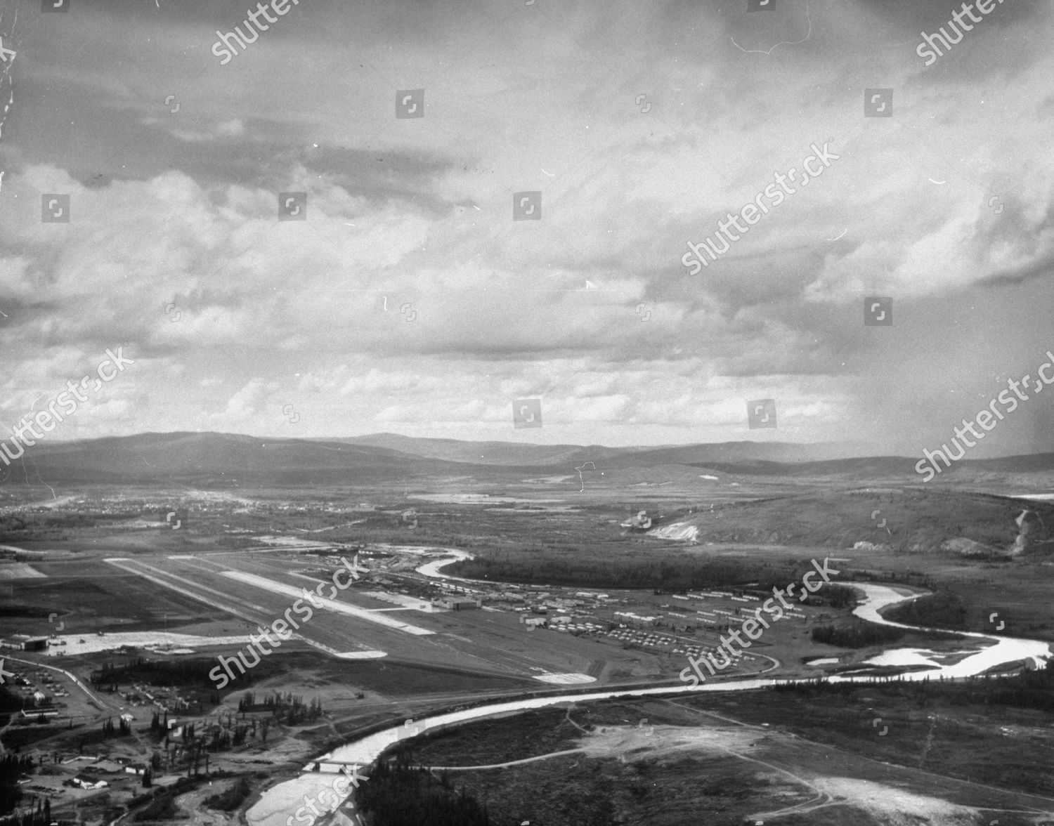 Aerial View Ladd Field Air Base Editorial Stock Photo - Stock Image ...