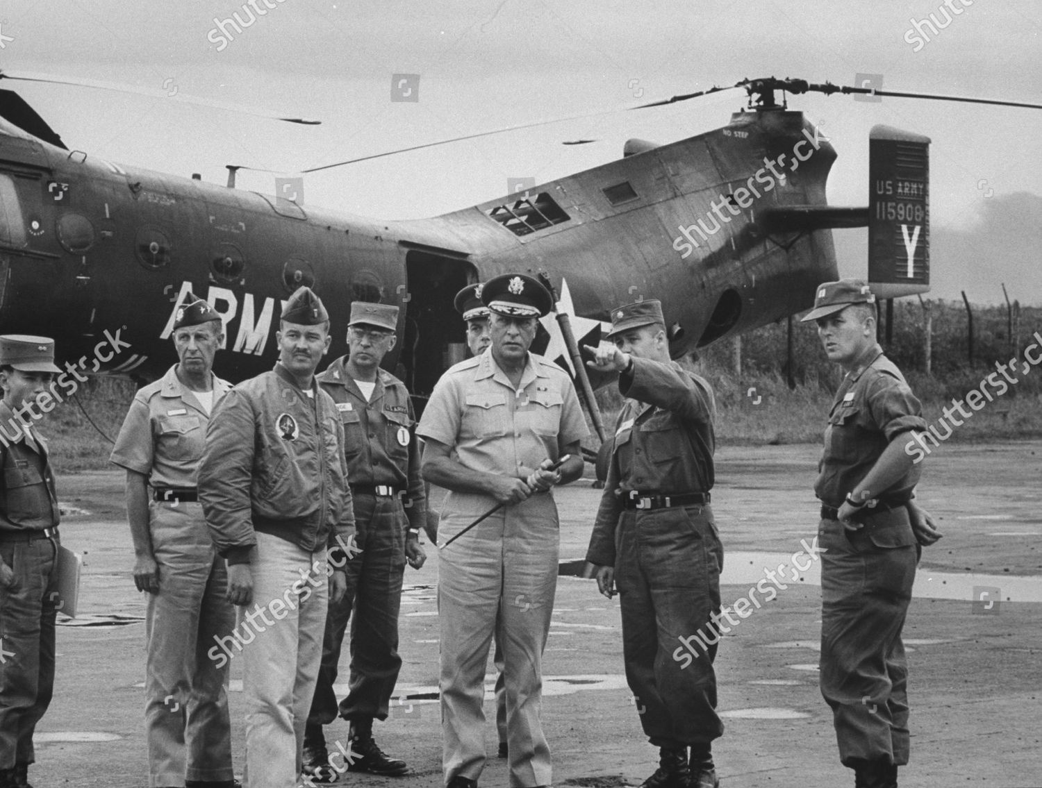 Gen Paul D Harkins Visiting Airport Editorial Stock Photo - Stock Image ...