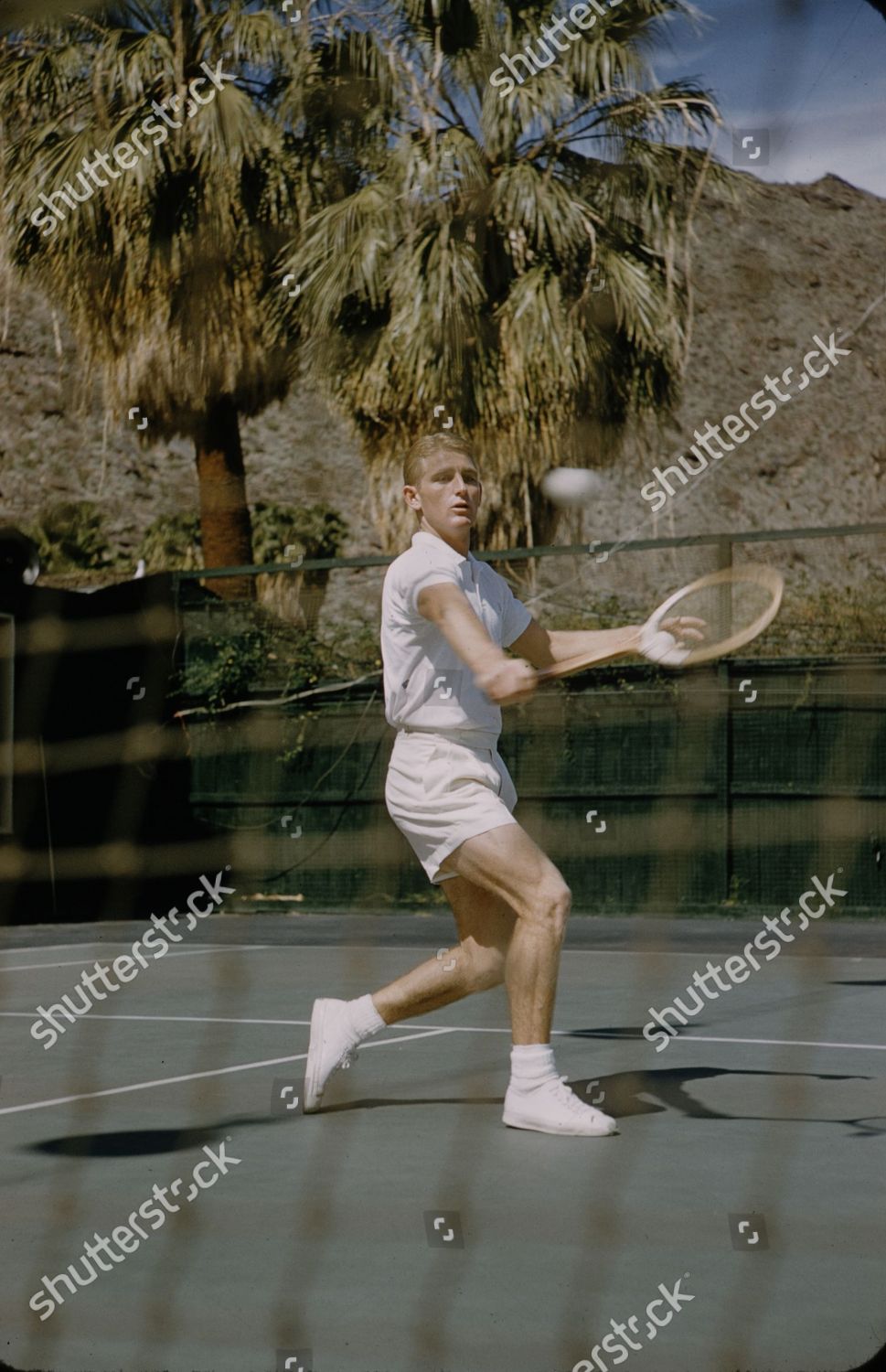 Tennis Star Lew Hoad Playing On Editorial Stock Photo - Stock Image ...