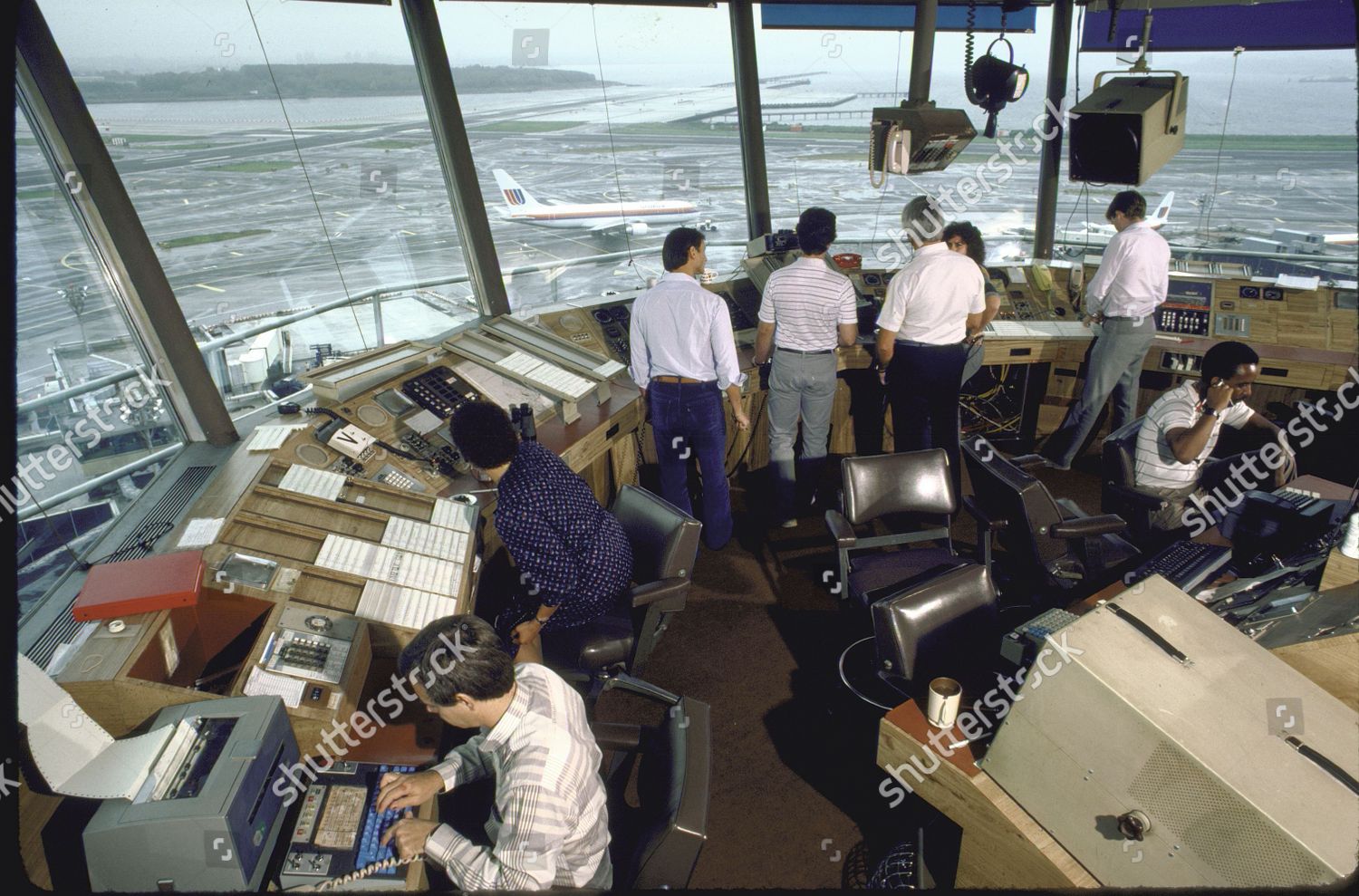Computers Aiding Air Traffic Controllers Working Editorial Stock Photo ...