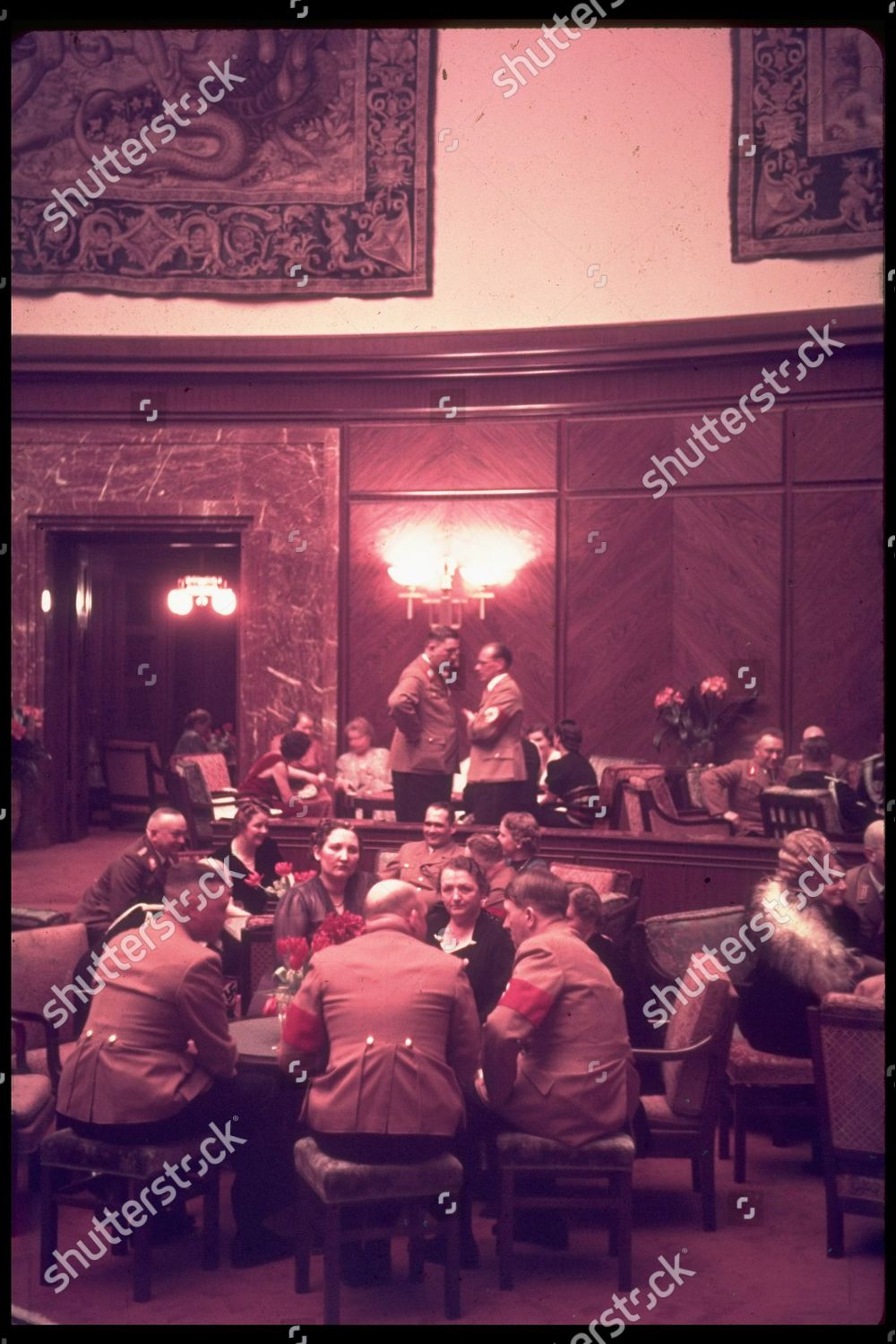 Hitler Party Reception Fuhrerbau Kodachrome Editorial Stock Photo ...