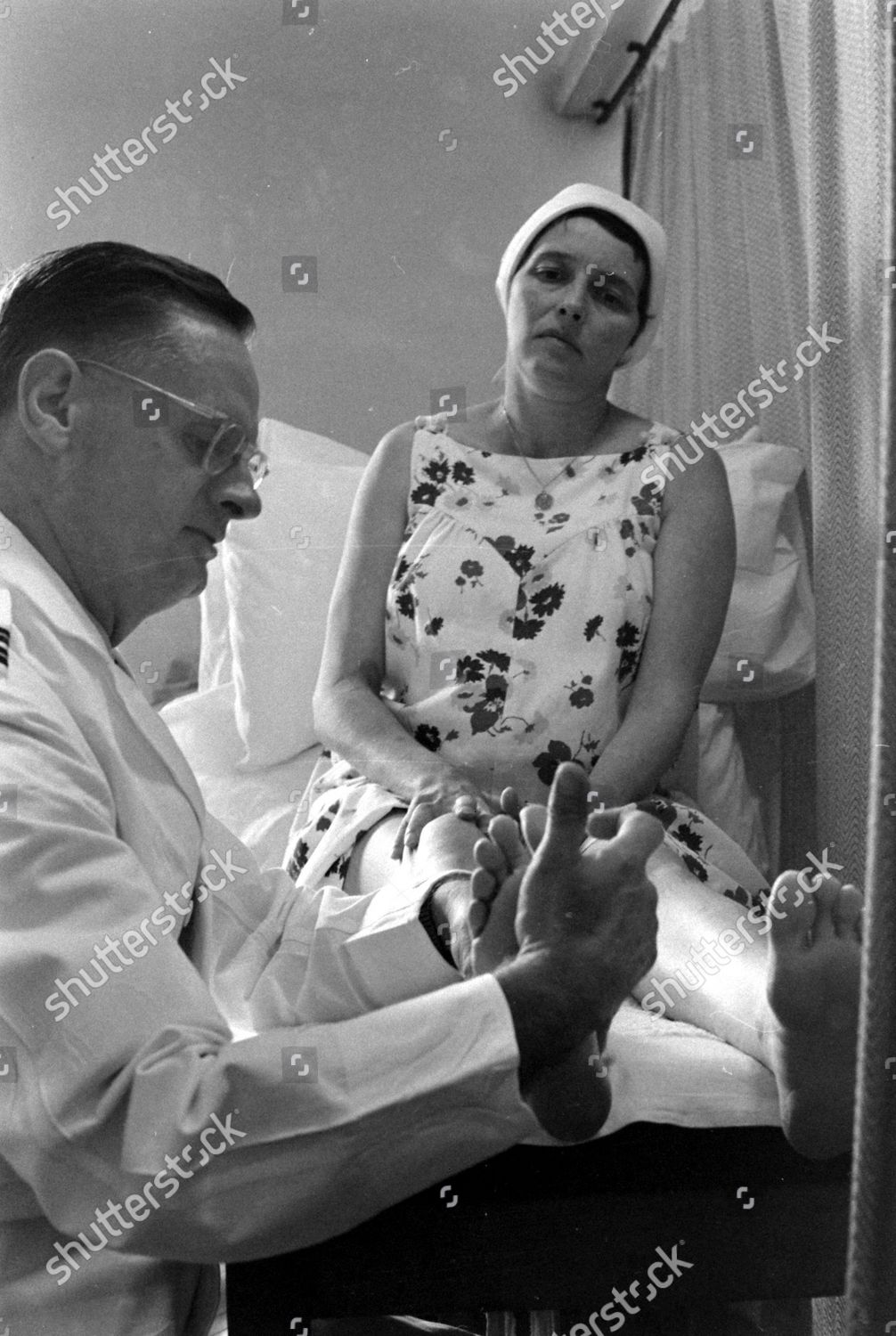 Actress Patricia Neals Foot Being Checked Editorial Stock Photo - Stock ...