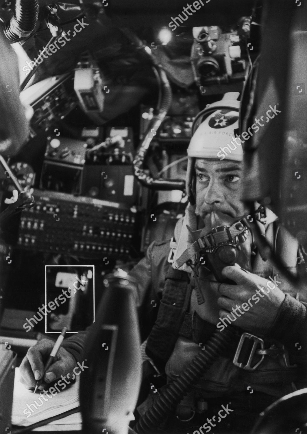 Pilot B47 Jet Bomber During Flight Editorial Stock Photo - Stock Image ...