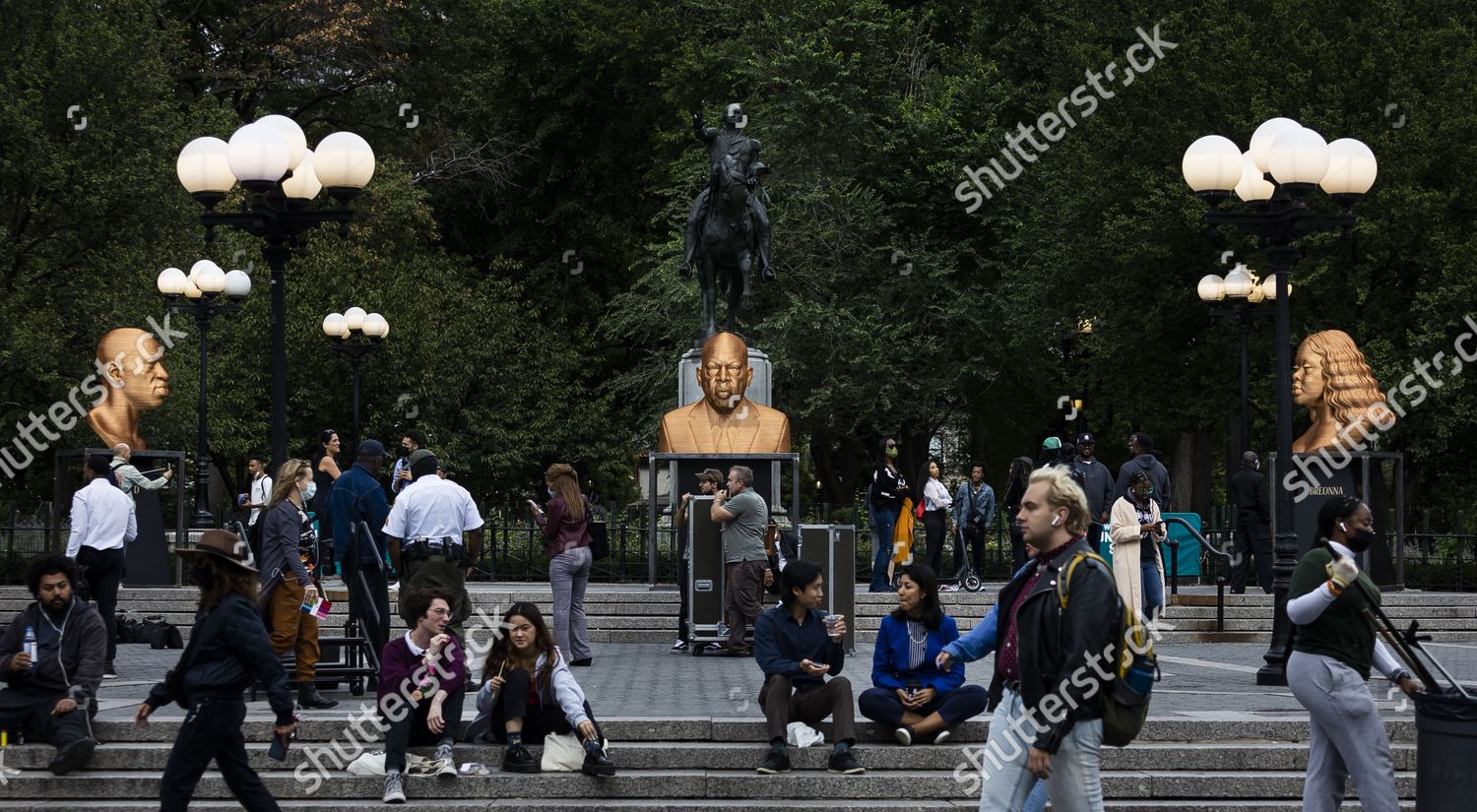 Three Sculptures By Artist Chris Carnabuci Editorial Stock Photo ...
