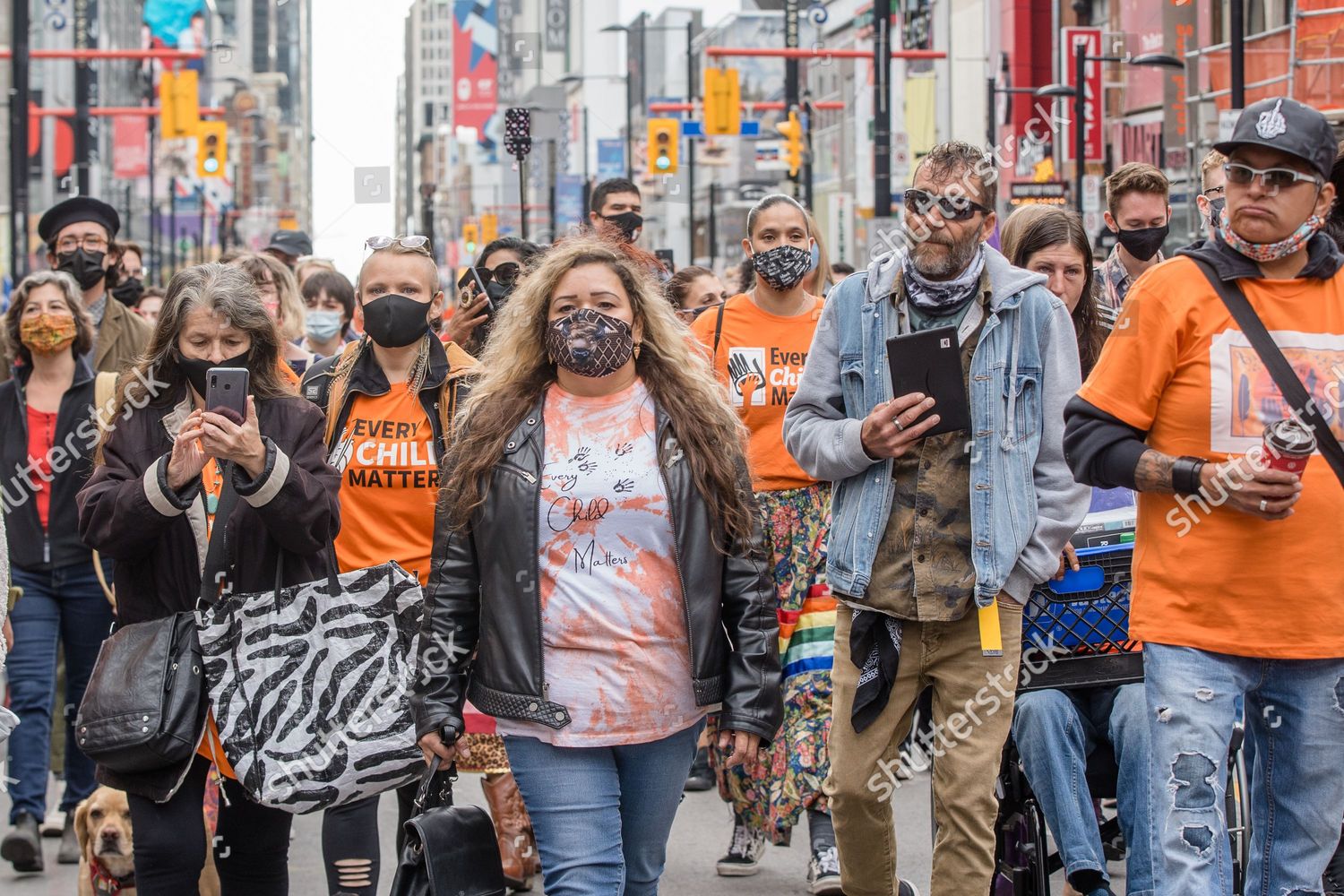 People Attend Orange Shirt Day National Editorial Stock Photo - Stock ...