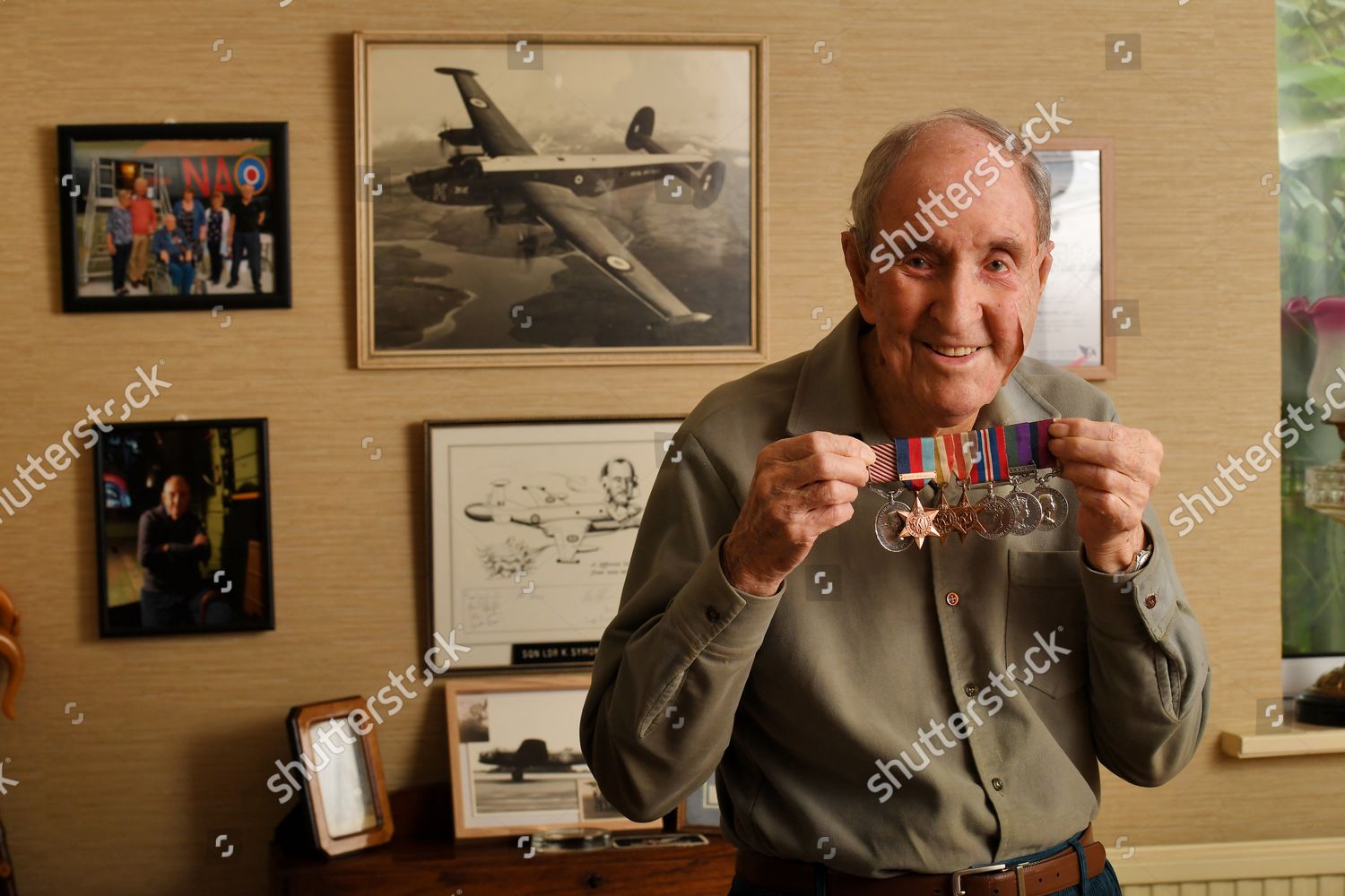 Ken Symonds Medals Kens Bomber Command Editorial Stock Photo - Stock ...