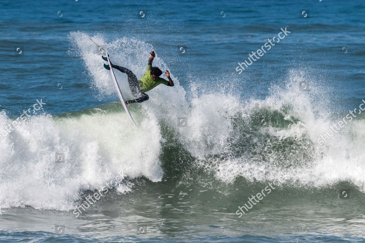 Brazilian Surfer Victor Bernardo Action During Editorial Stock Photo ...
