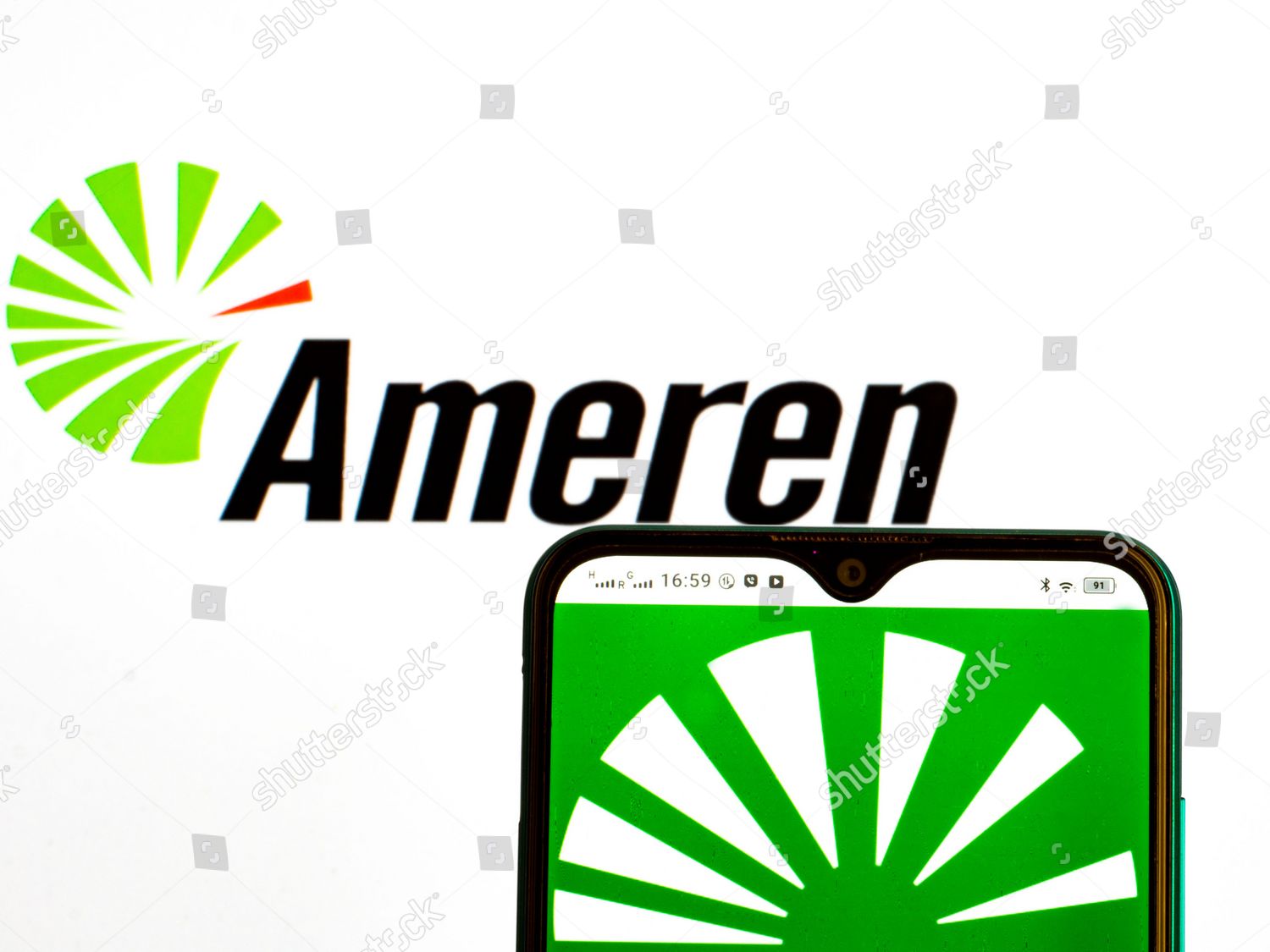 This Photo Illustration Ameren Corporation Logo Editorial Stock Photo ...