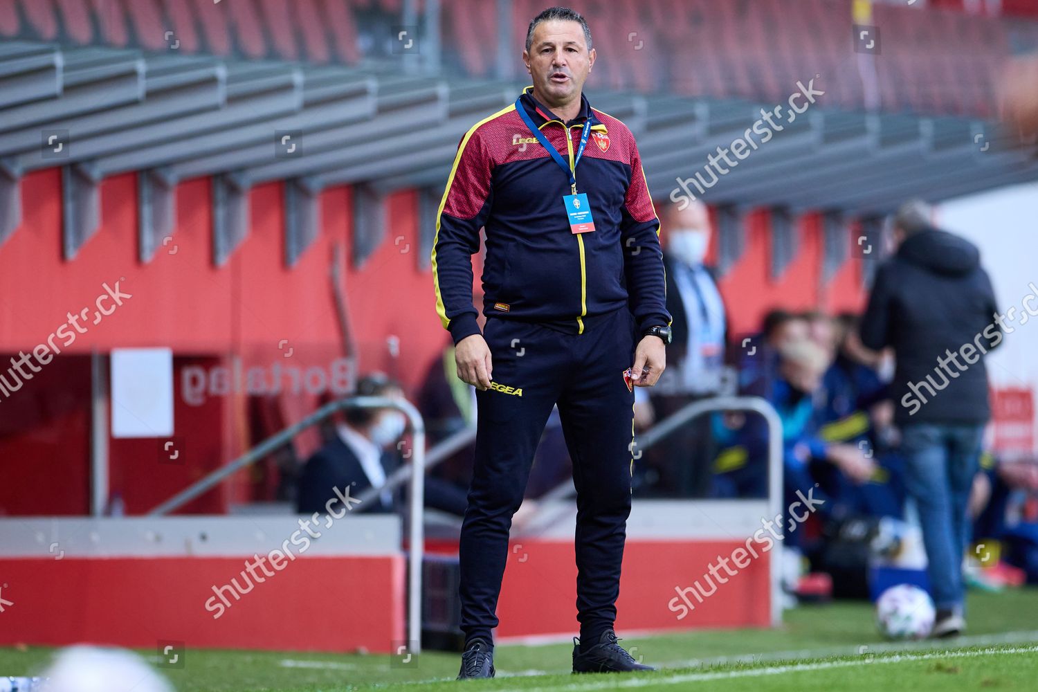 Montenegros Head Coach Miodrag Vukotic During Editorial Stock Photo ...