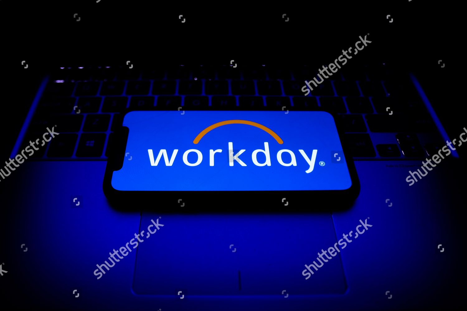 Workday Logo Displayed On Phone Screen Editorial Stock Photo - Stock ...