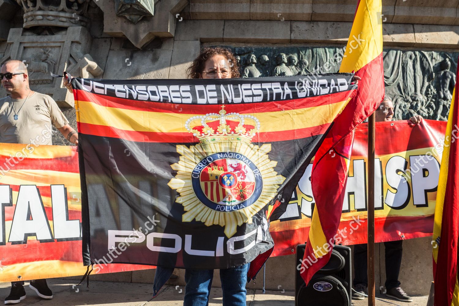 Woman Seen Flag National Police Corps Editorial Stock Photo - Stock ...