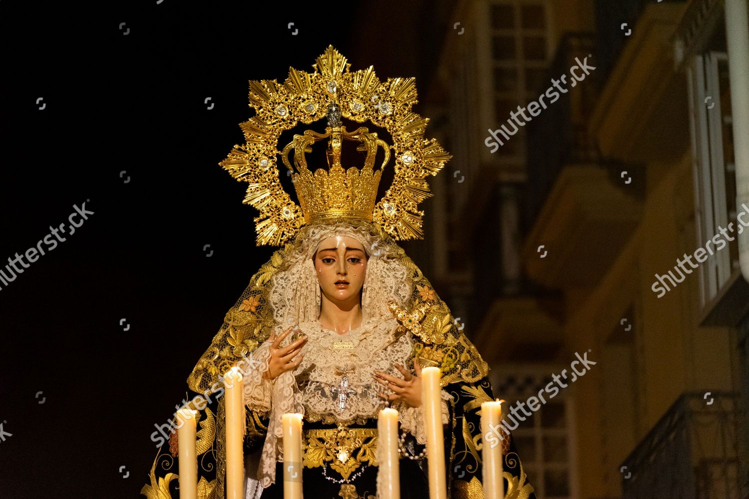 View Virgin Mary Idol During Hermandad Editorial Stock Photo - Stock ...