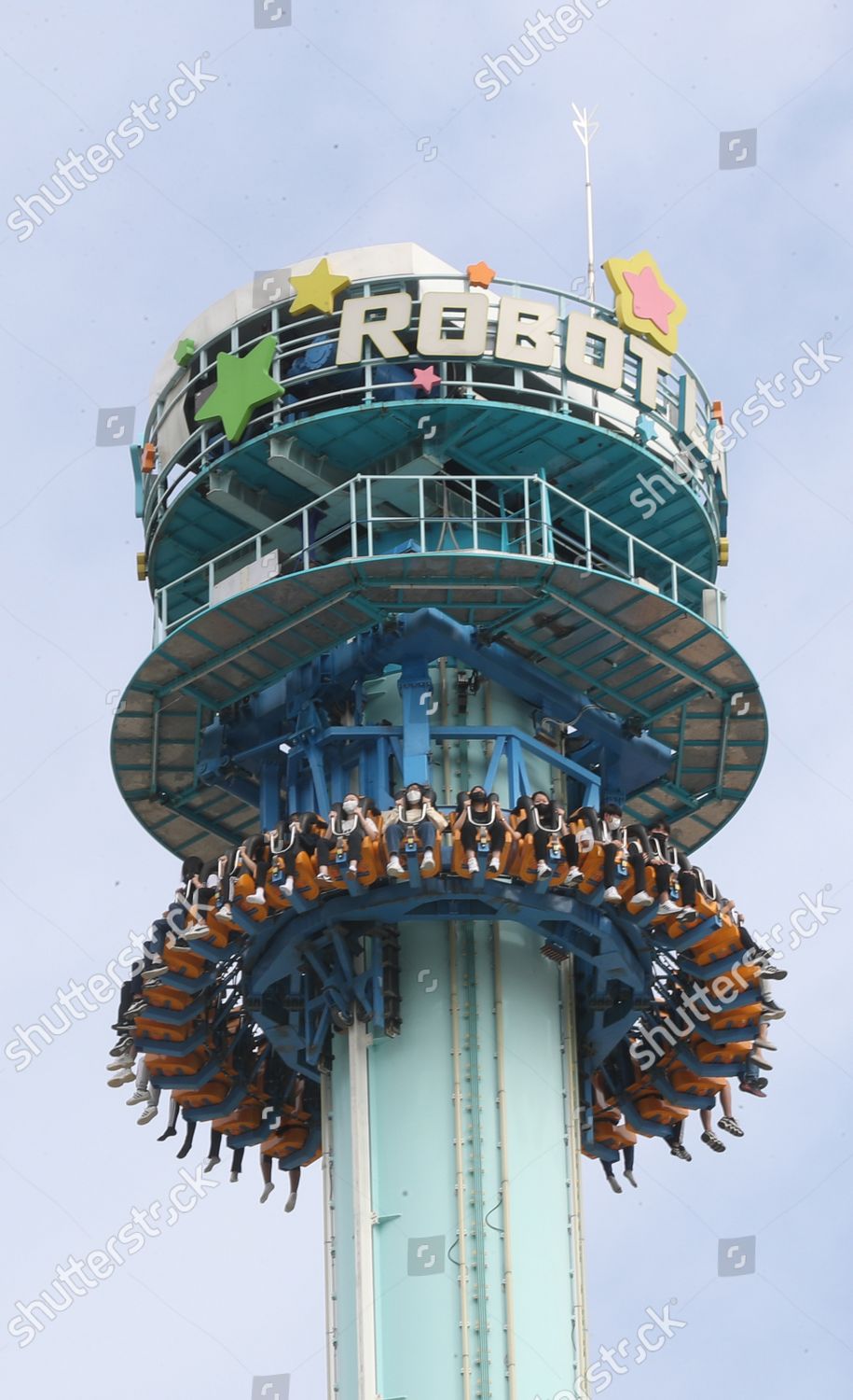 Tourists Go On Rides Theme Park Editorial Stock Photo - Stock Image ...