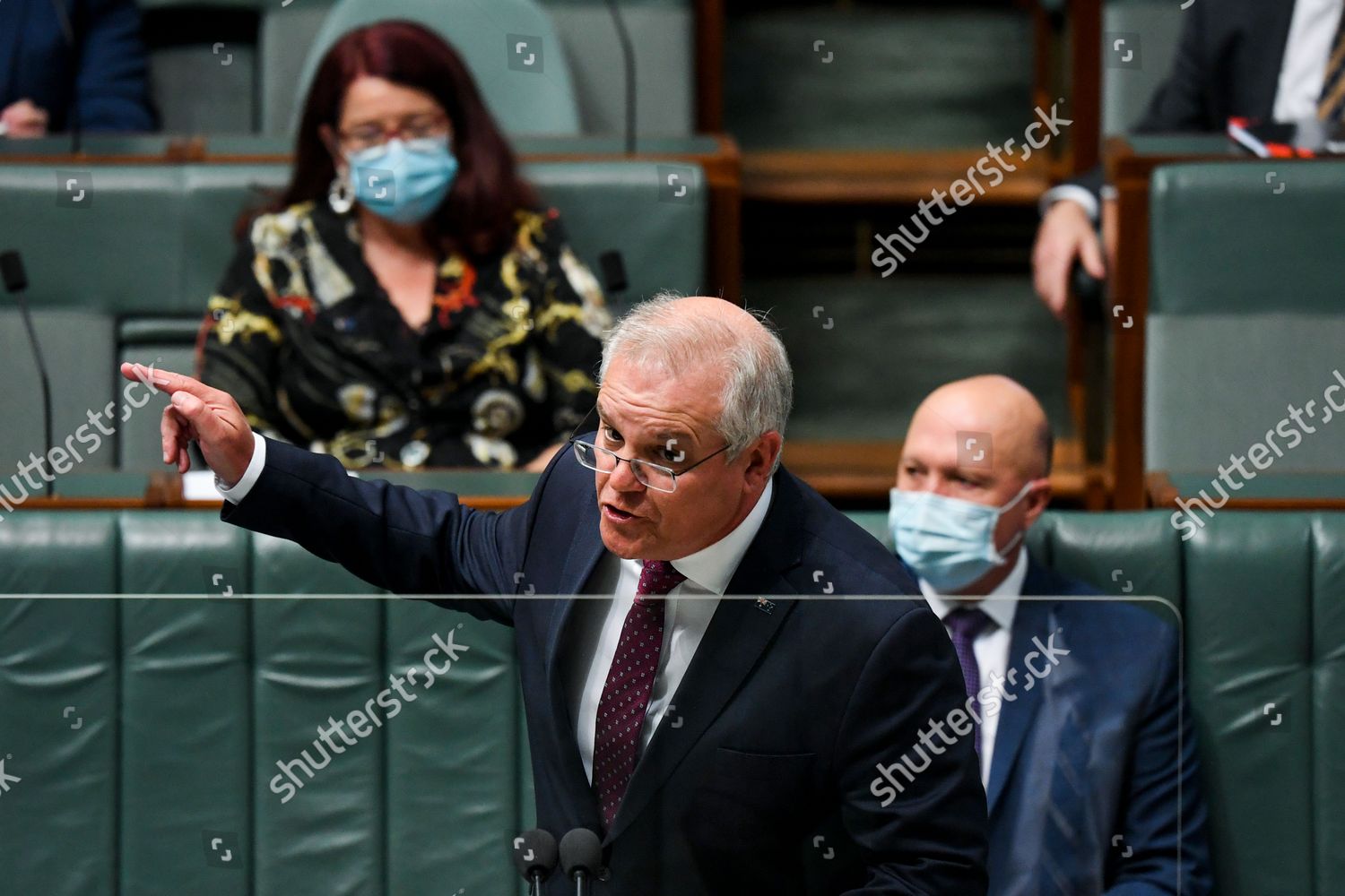 Australian Prime Minister Scott Morrison Speaks Editorial Stock Photo ...
