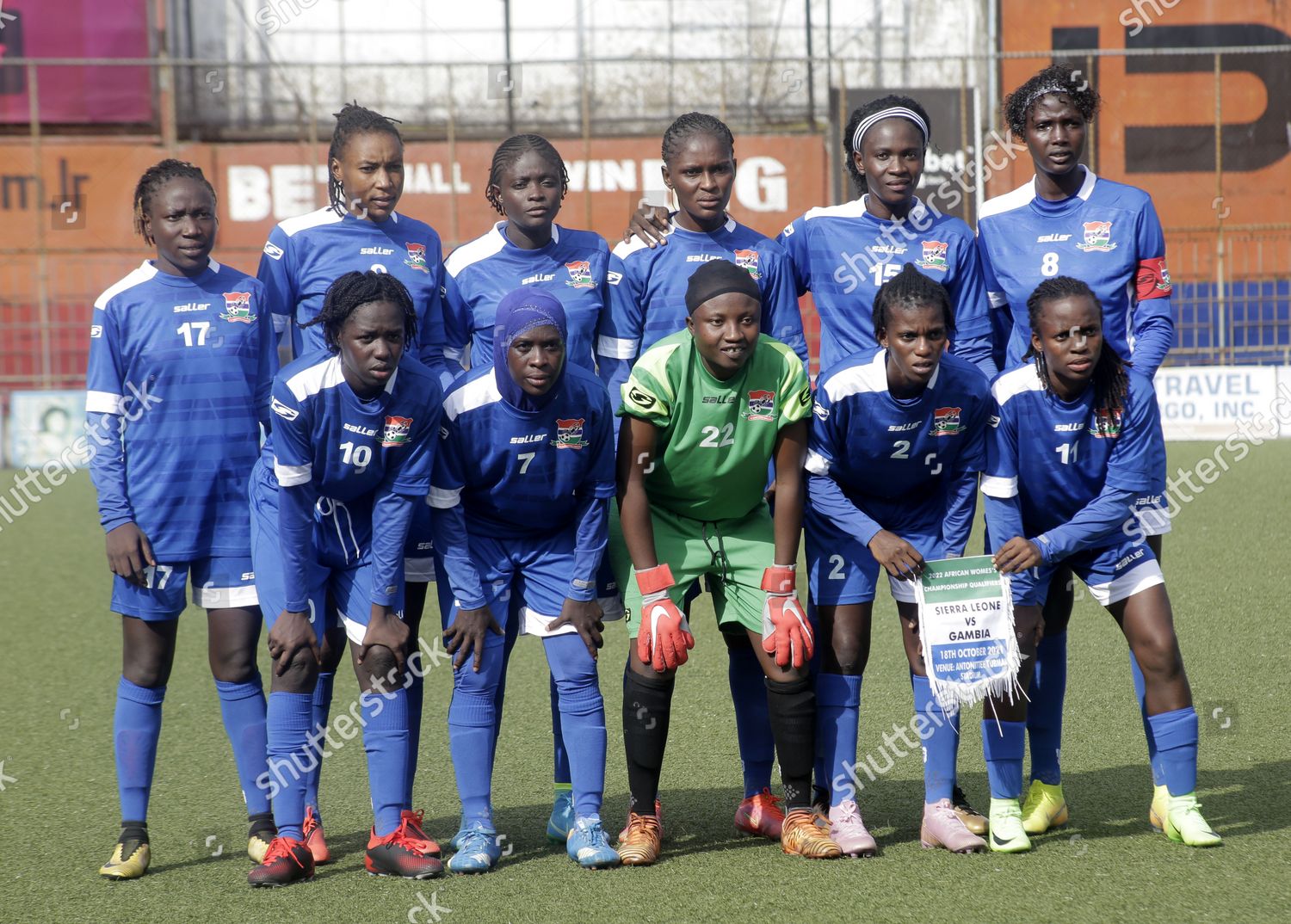 Gambian National Team Pose Before Kickoff Editorial Stock Photo - Stock ...