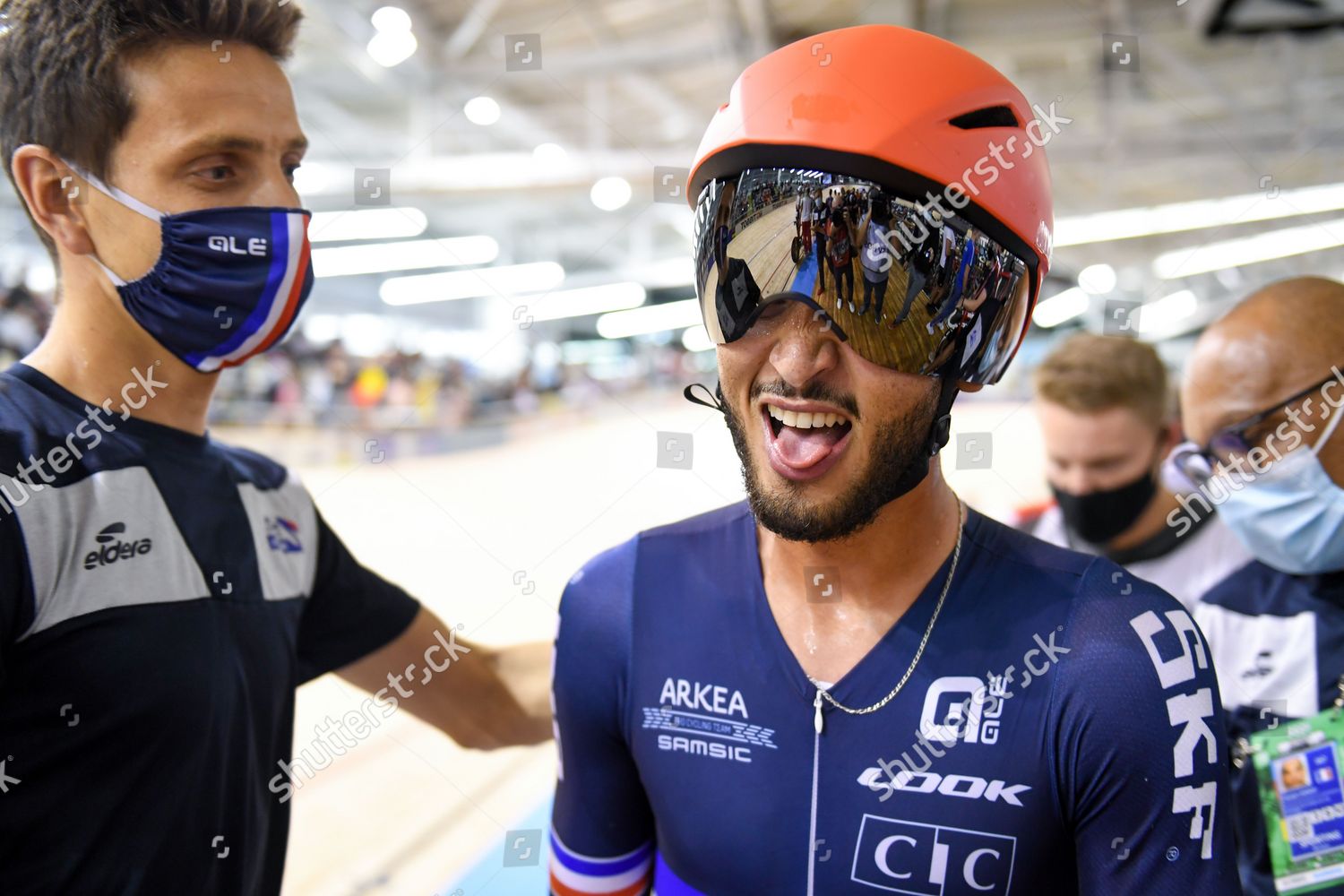 Donavan Grondin France Celebrates Winning Gold Editorial Stock Photo ...