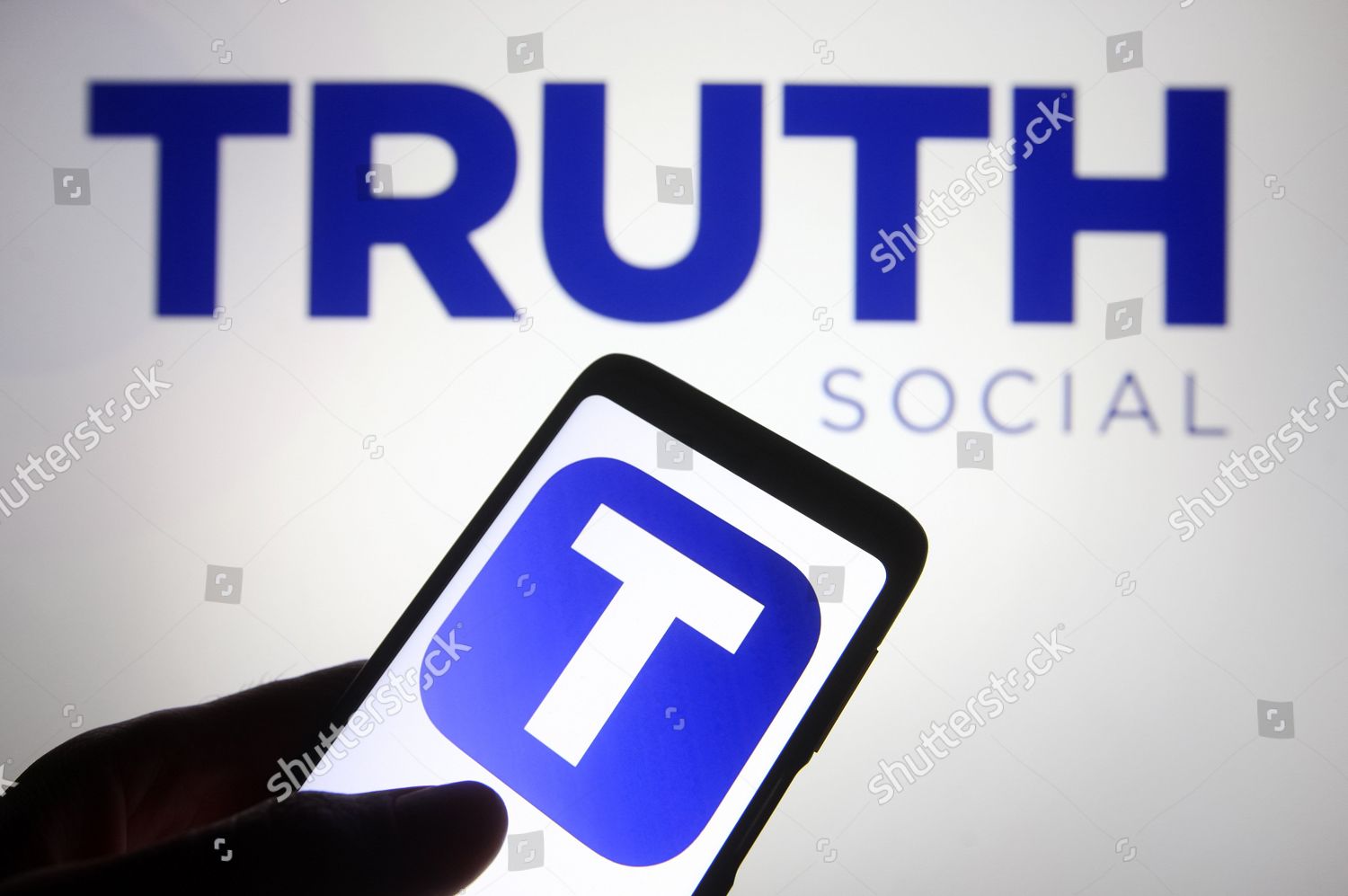 This Photo Illustration Truth Social Logo Editorial Stock Photo - Stock ...