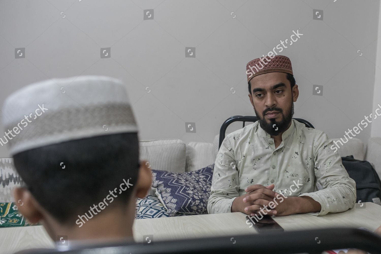 Muslim Man Seen Teaching Child How Editorial Stock Photo - Stock Image ...