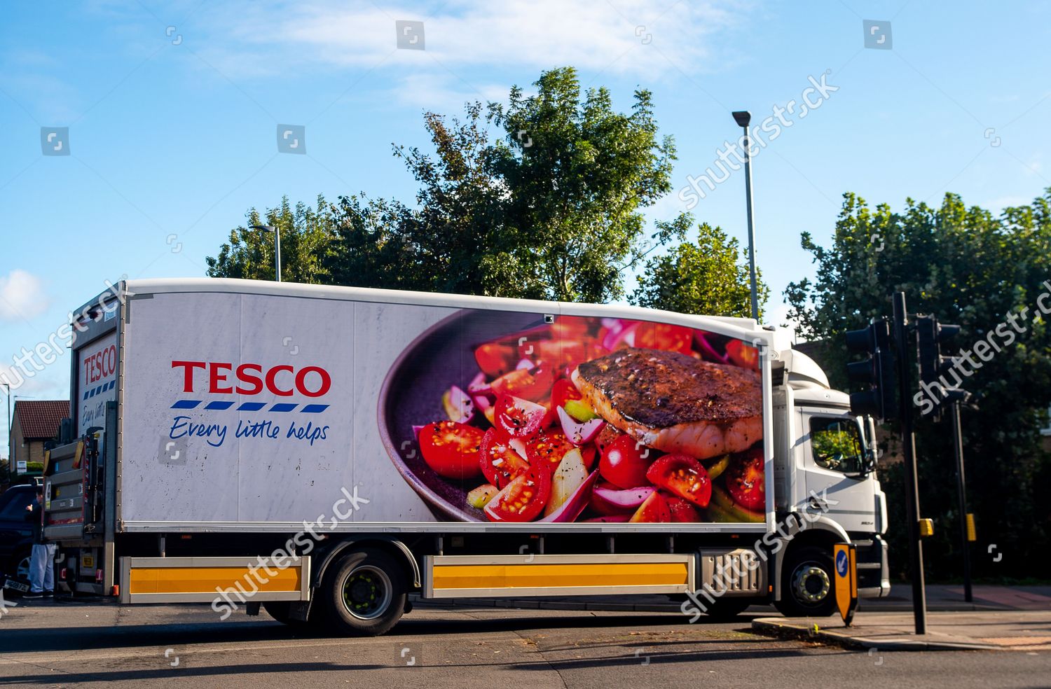 Tesco Lorry Burnham Government Allowing Limited Editorial Stock Photo ...