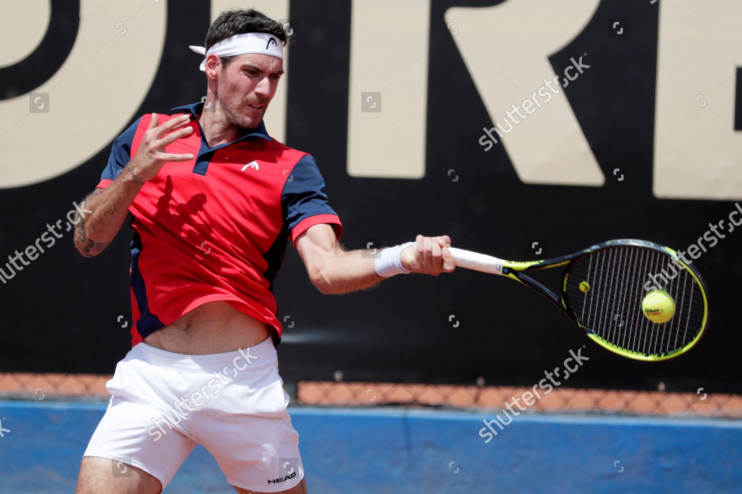 Austrian Tennis Player Gerald Melzer Returns Editorial Stock Photo ...