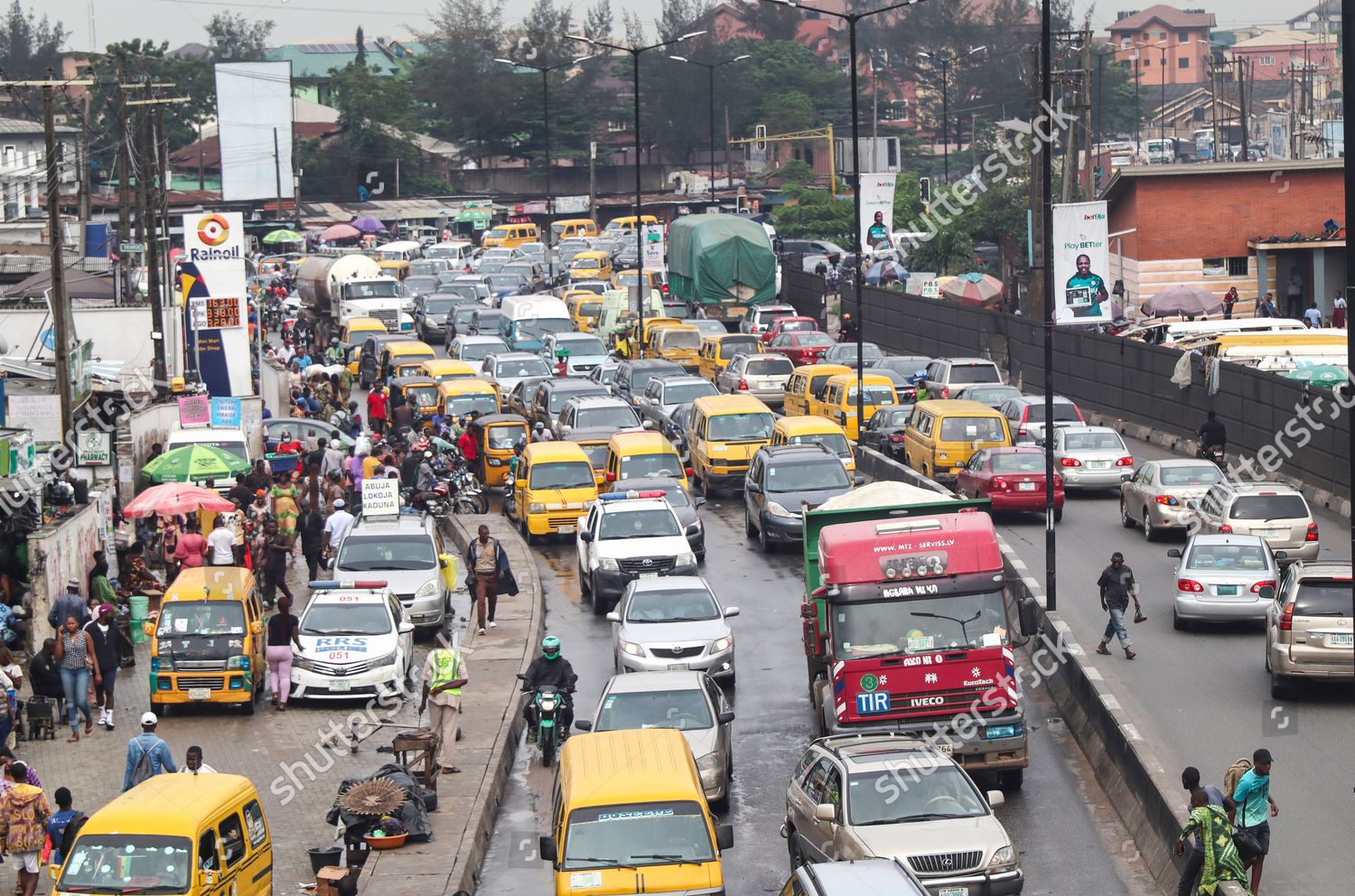 Traffic Congestion Lagos Nigeria 22 October Editorial Stock Photo ...
