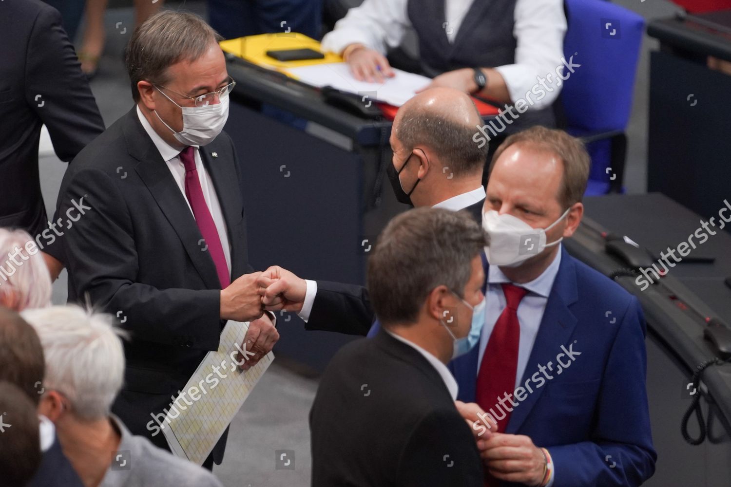 Armin Laschet L Cdu Welcomes Olaf Editorial Stock Photo - Stock Image ...