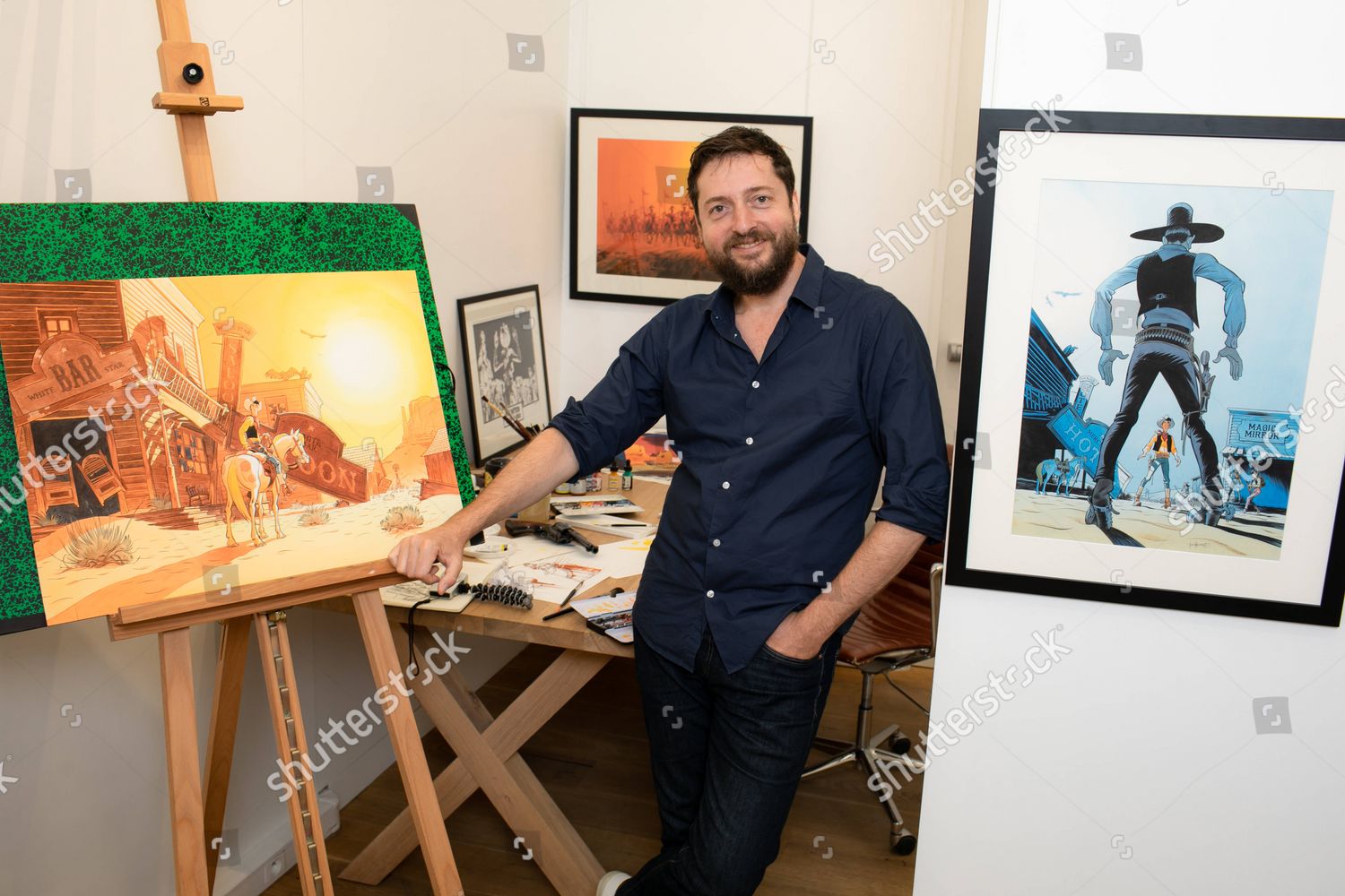Matthieu Bonhomme Author Cartoonist Work Surrounded Editorial Stock ...