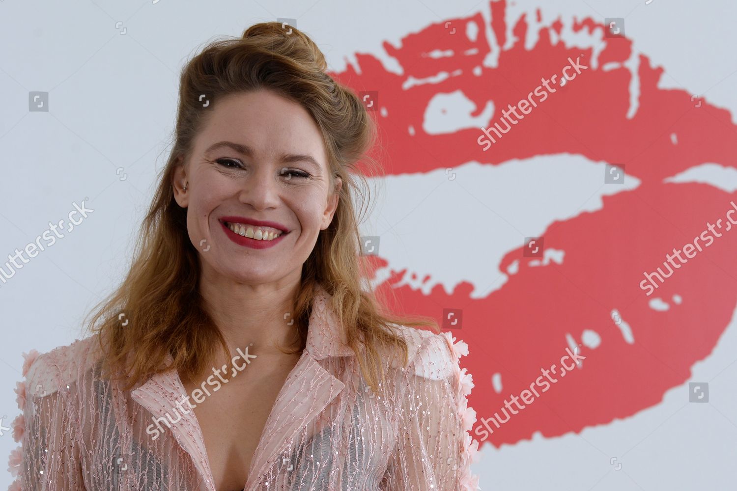 Finnish Actress Seidi Haarla Poses During Editorial Stock Photo - Stock ...