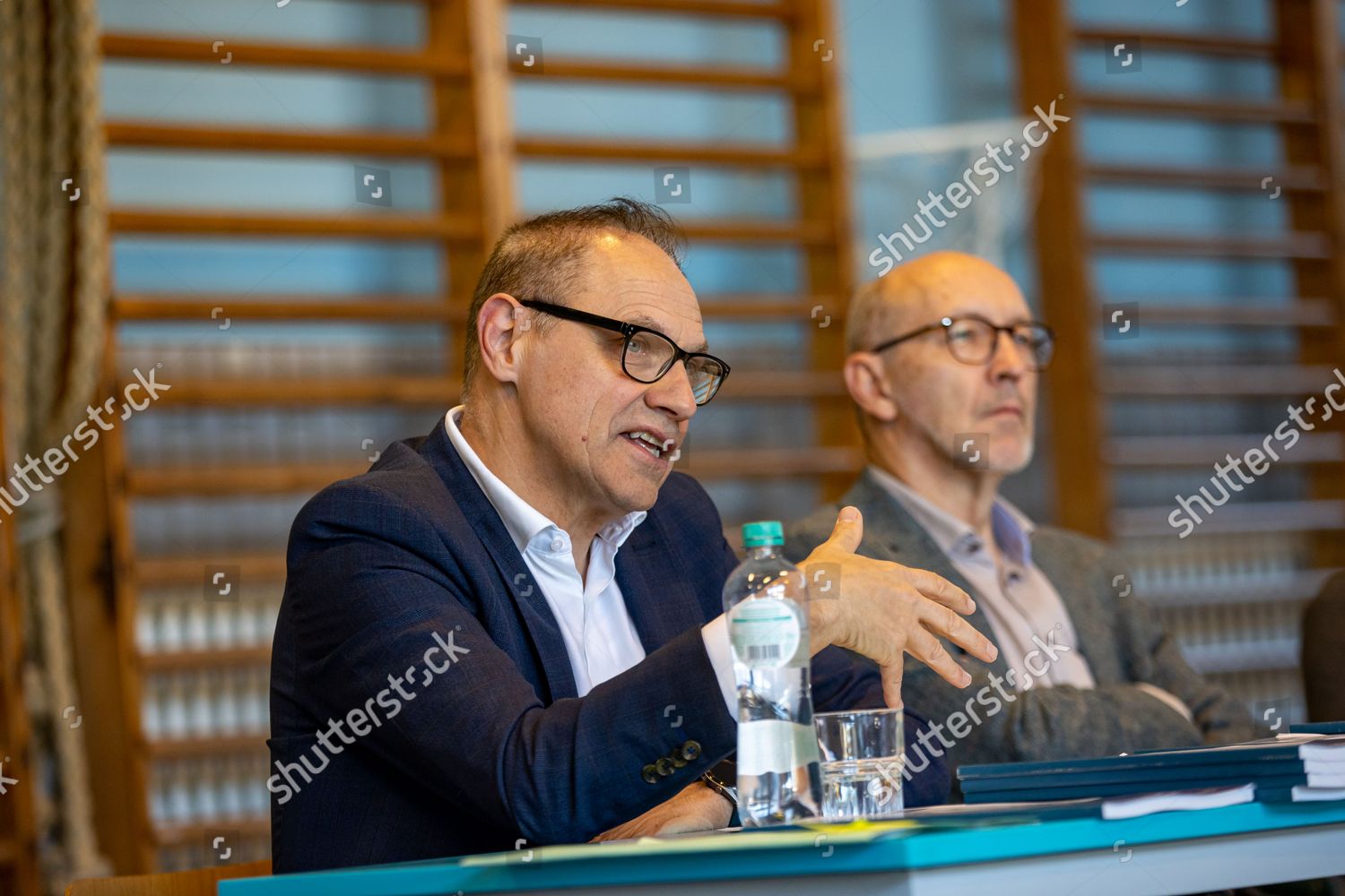 Philip Brinckman Pictured During Presentation Report Editorial Stock ...