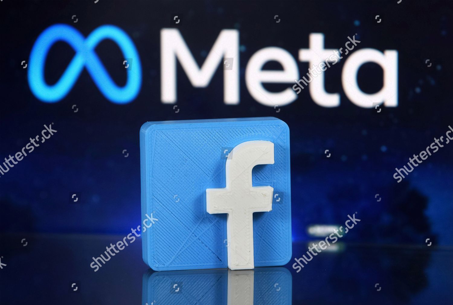 Facebook Logo New Company Brand Meta Editorial Stock Photo - Stock ...