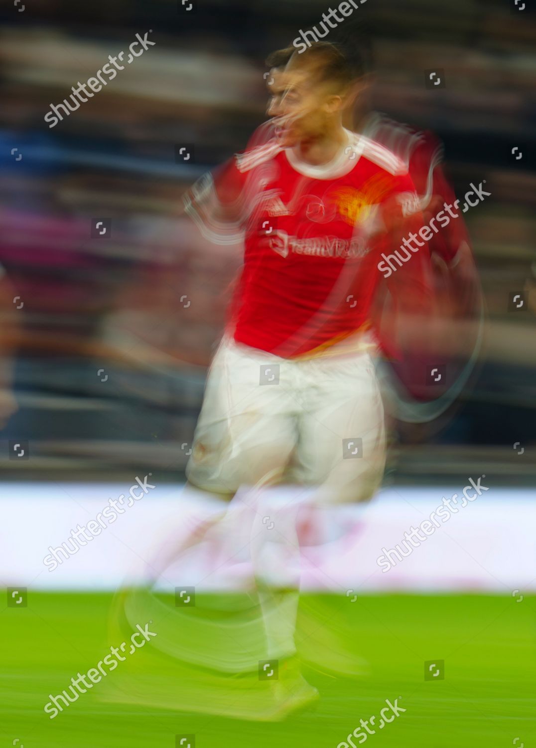 Cristiano Ronaldo Manchester United Motion Blur Editorial Stock Photo ...