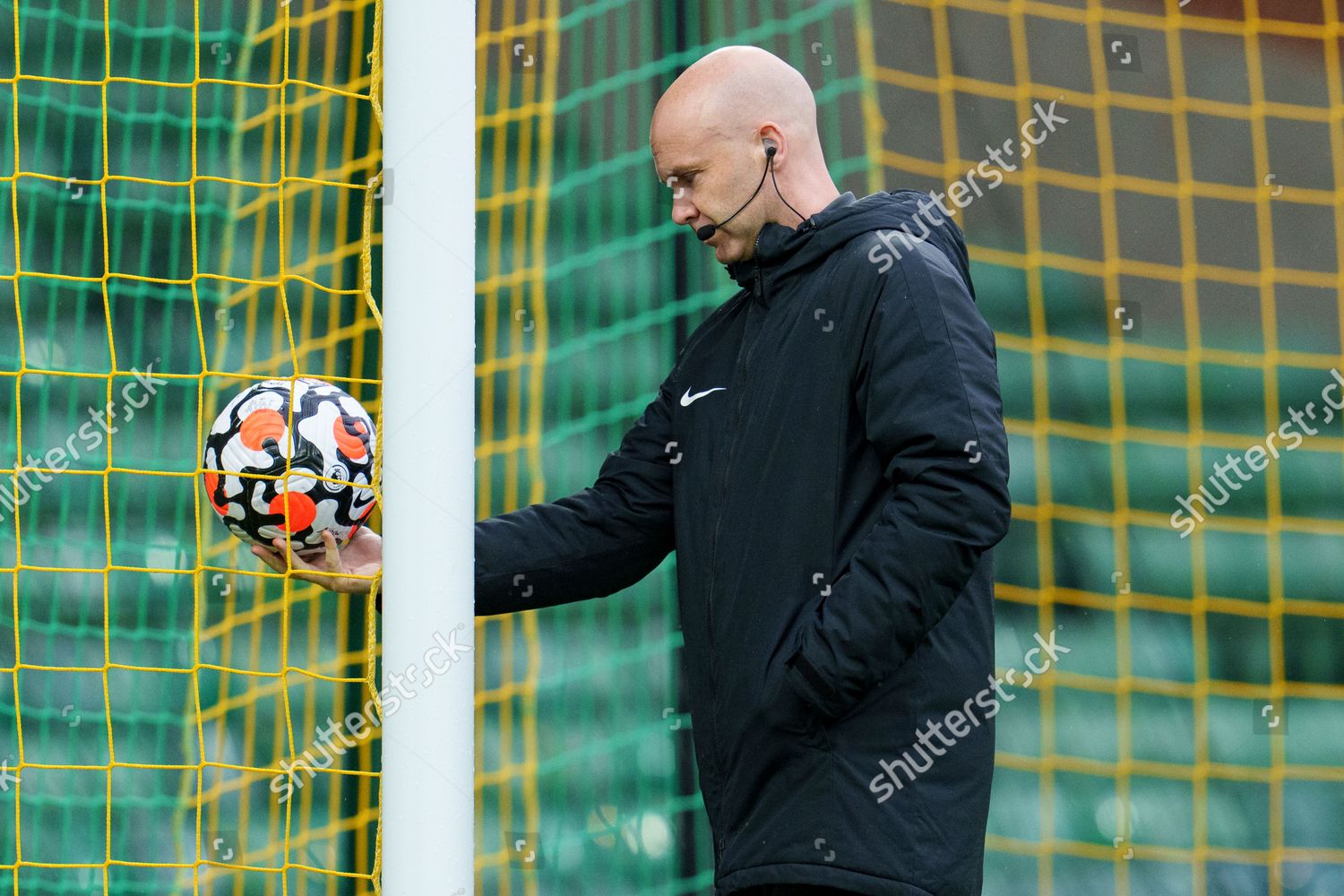 Referee Anthony Taylor Inspects Hawkeye Editorial Stock Photo - Stock ...