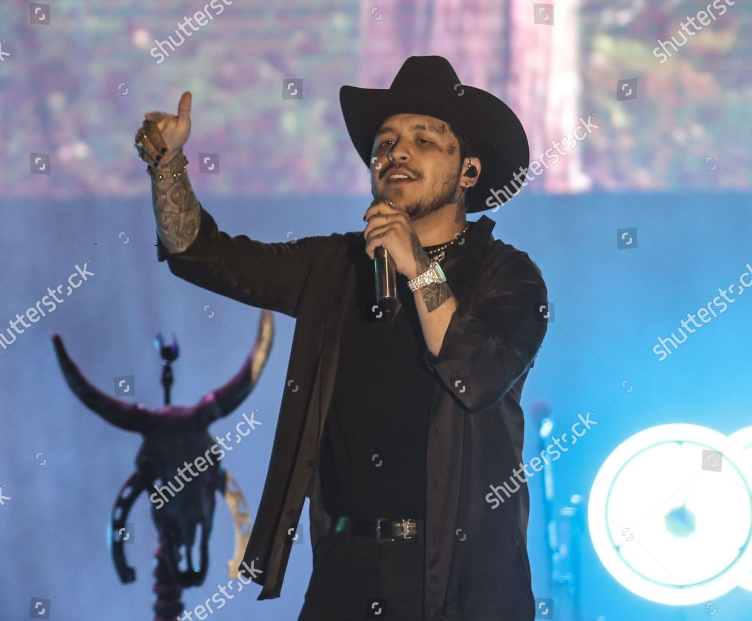 Singer Songwriter Christian Nodal Performs Andres Editorial Stock Photo ...