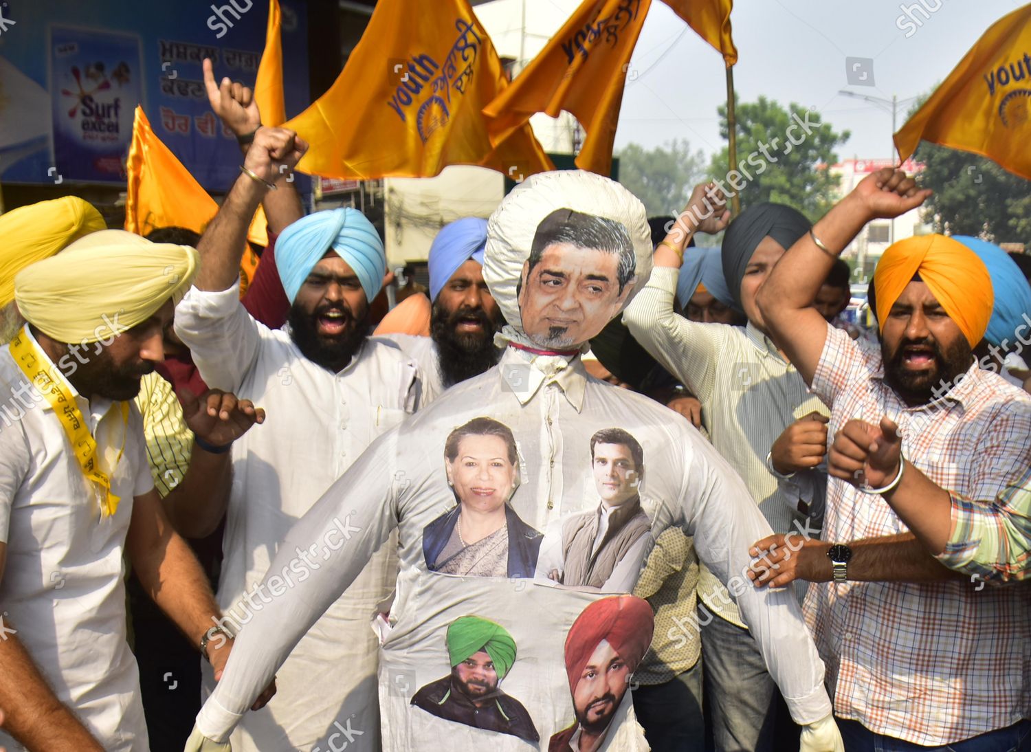 WORKERS SHIROMANI AKALI DAL SAD YOUTH Editorial Stock Photo - Stock Image | Shutterstock