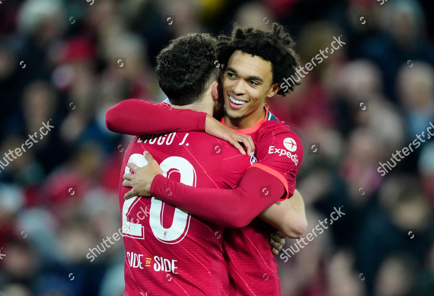 Diogo Jota Liverpool Celebrates Opening Goal Editorial Stock Photo ...
