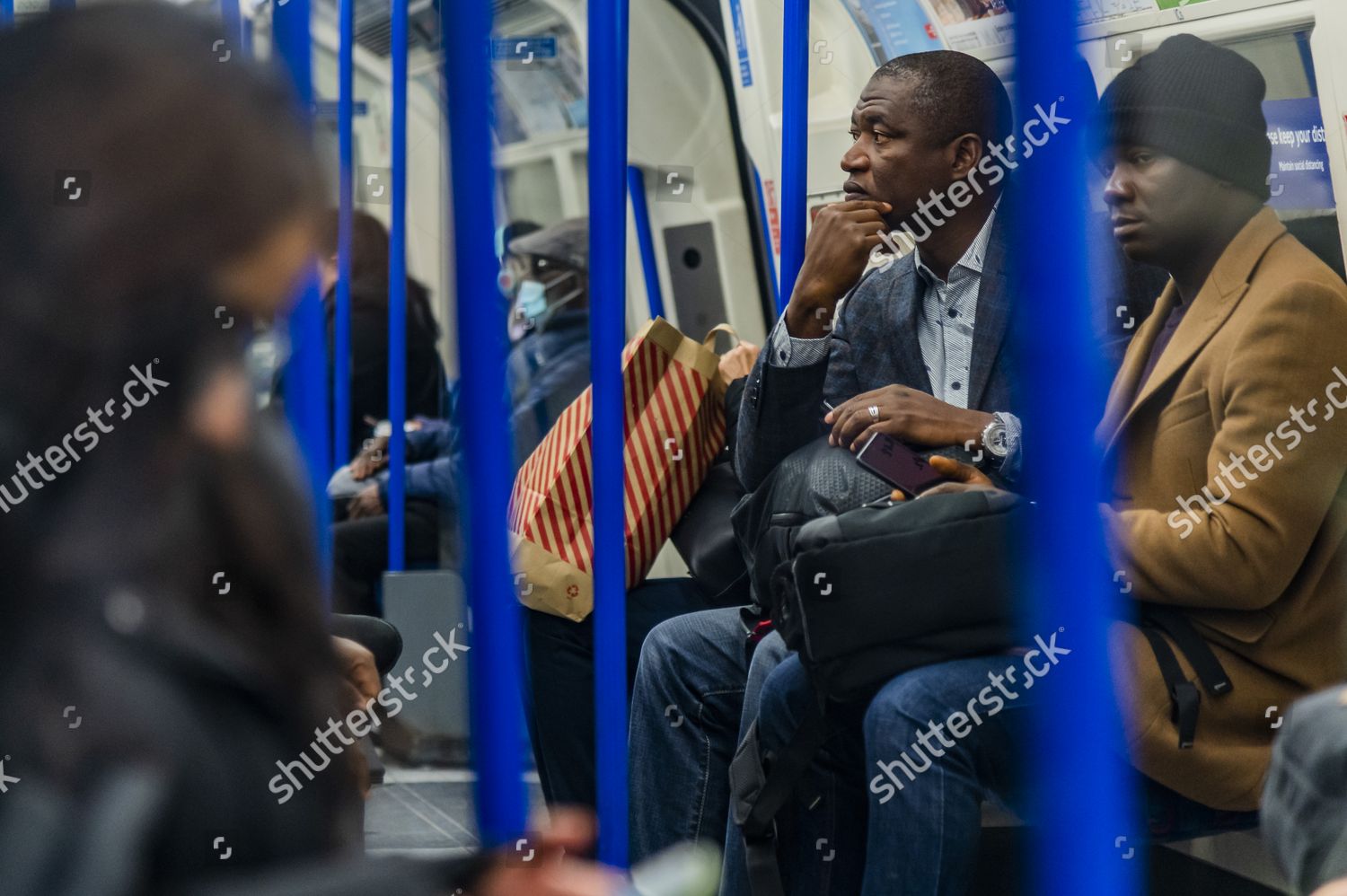 Mask Confusion Continues On Underground Tube Editorial Stock Photo ...