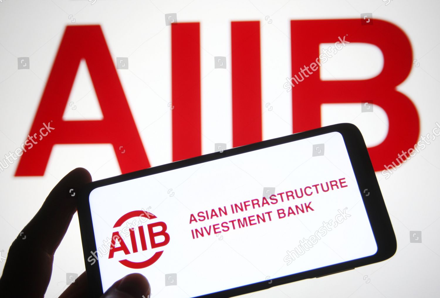This Photo Illustration Asian Infrastructure Investment Editorial Stock ...