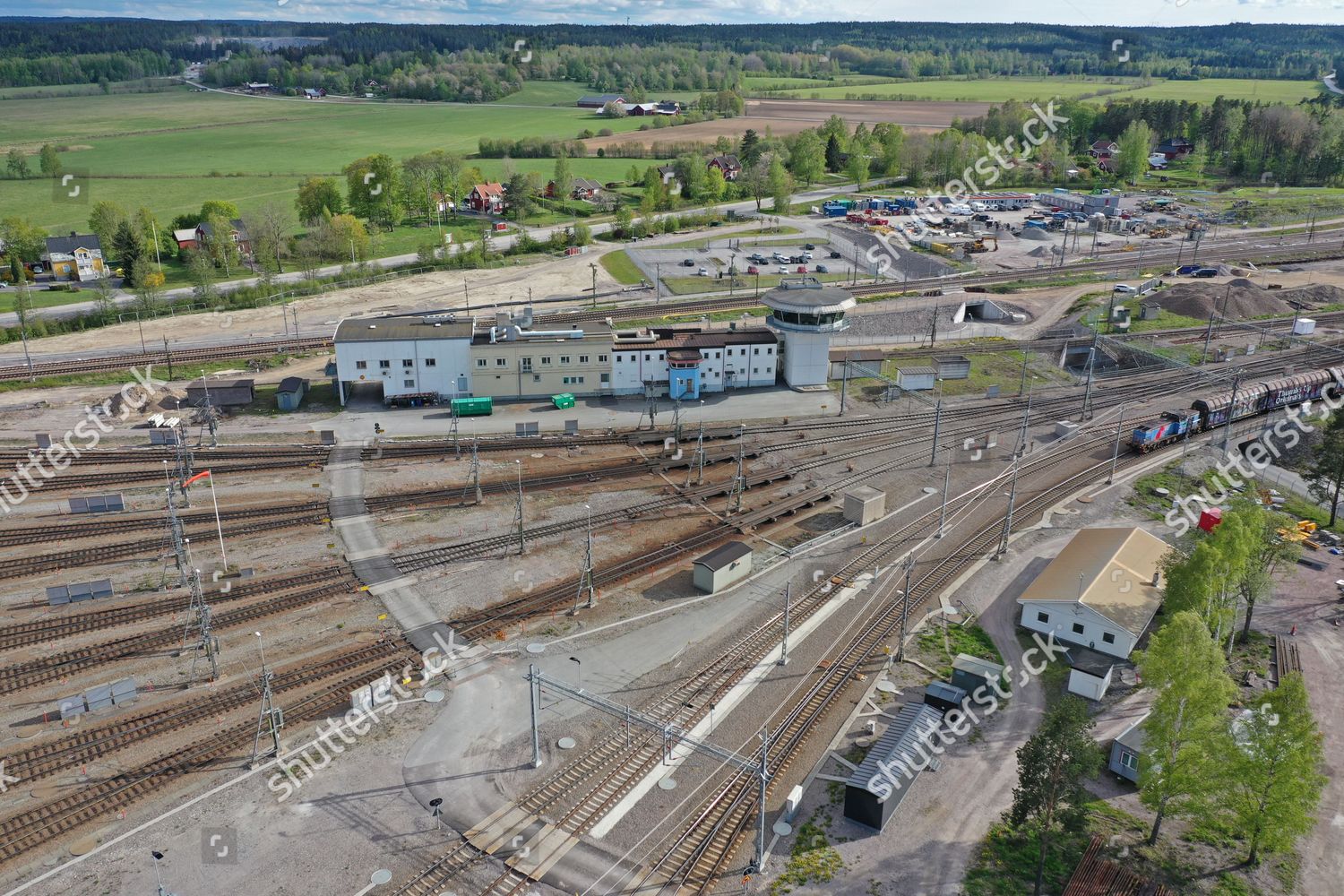 Railway Tracks Hallsberg Sweden Editorial Stock Photo - Stock Image ...