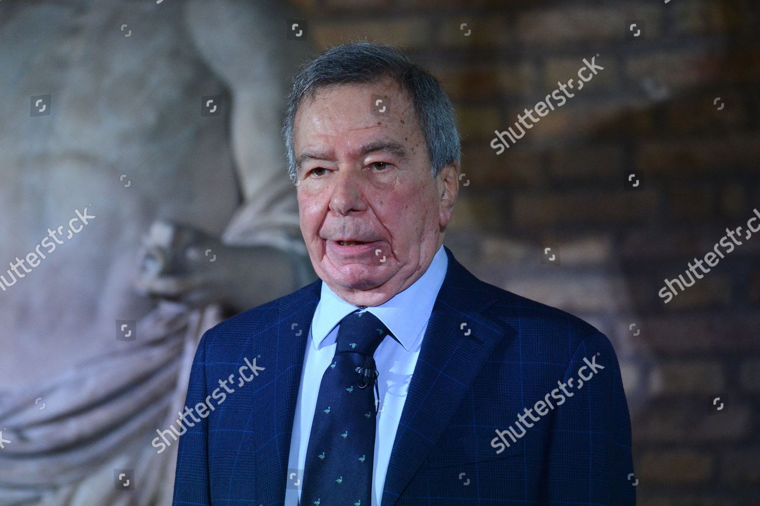 Giulio Anselmi President Ansa Editorial Stock Photo - Stock Image ...