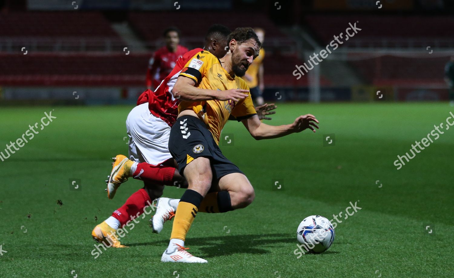 Ed Upson Newport County Takes On Editorial Stock Photo - Stock Image ...