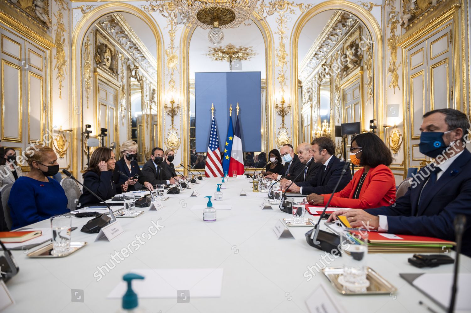 President Emmanuel Macron France Holds Bilateral Editorial Stock Photo ...