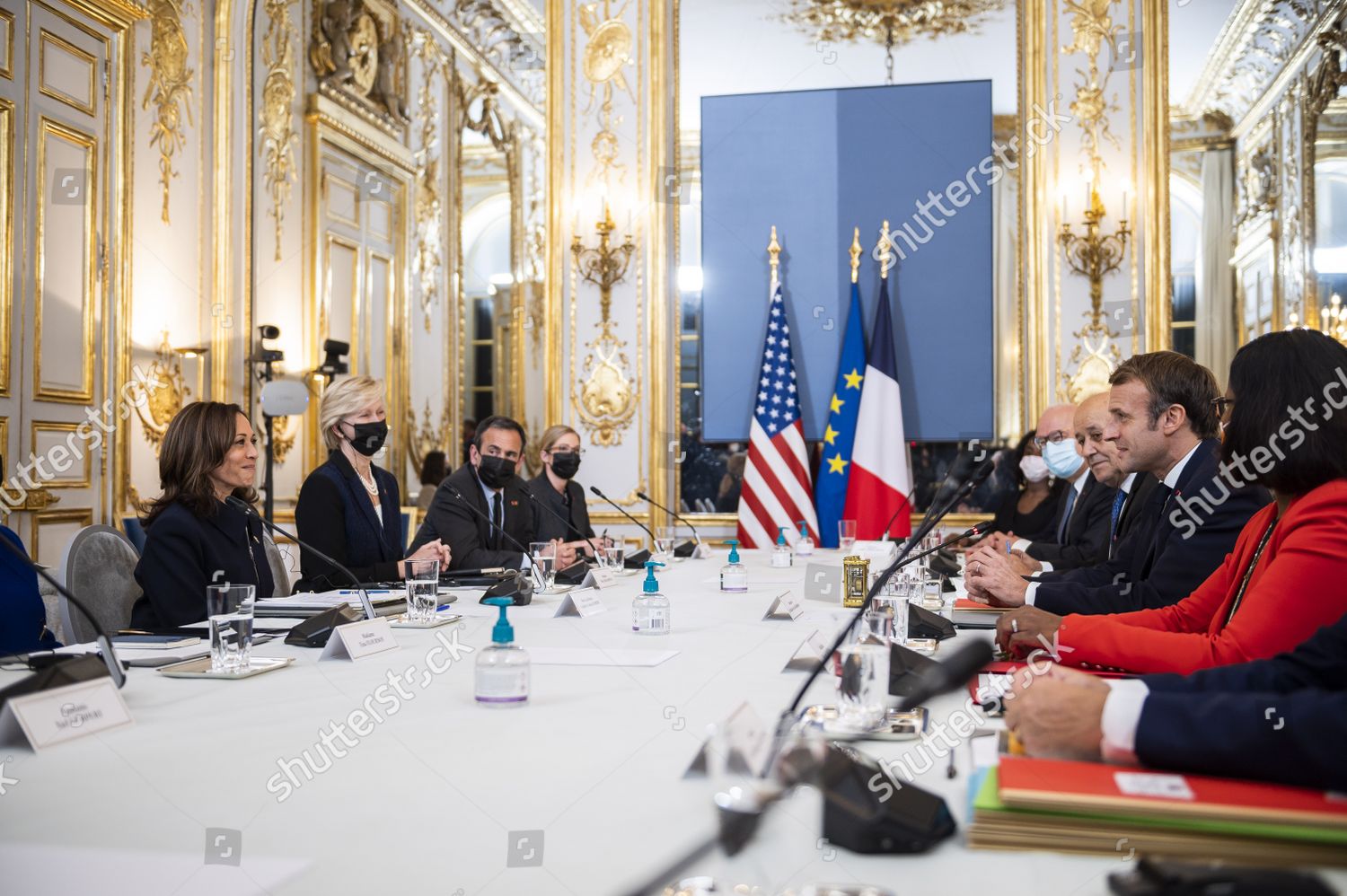 President Emmanuel Macron France Holds Bilateral Editorial Stock Photo ...