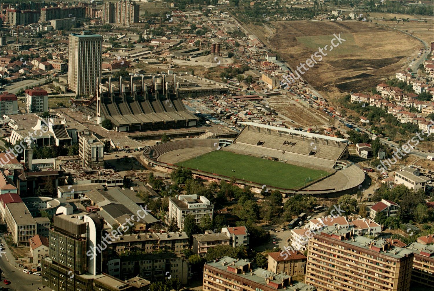 Aerial View Football Stadium Pristina Provincial Editorial Stock Photo ...