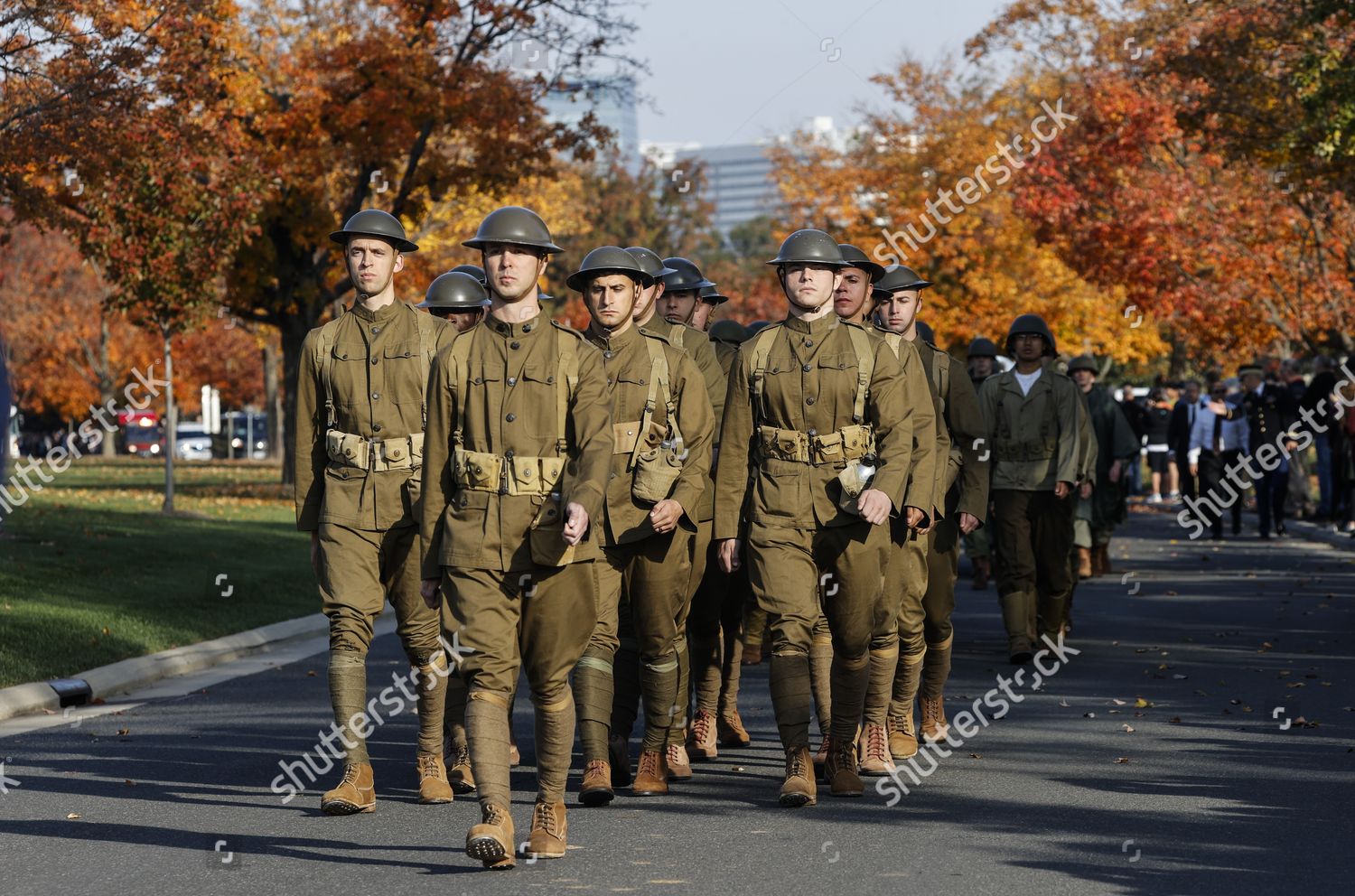 United States Troops March During Joint Editorial Stock Photo - Stock ...