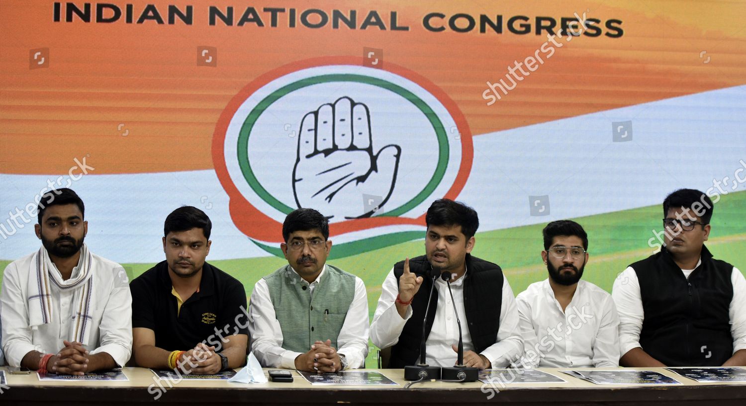 Nsui National President Neeraj Kundan Along Editorial Stock Photo ...