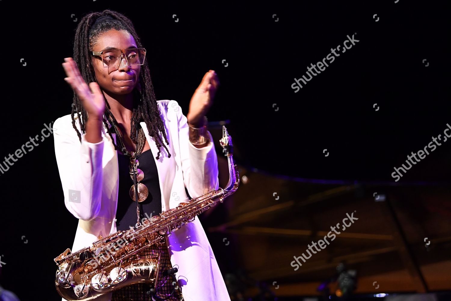 Lakecia Benjamin During Concert Auditorium Parco Editorial Stock Photo ...
