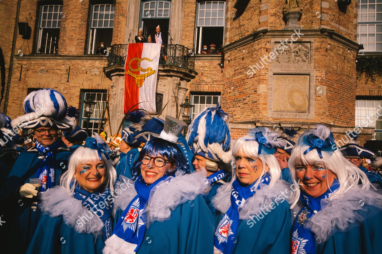 Carnival Members Celebrate Camera During Carnival Editorial Stock Photo ...