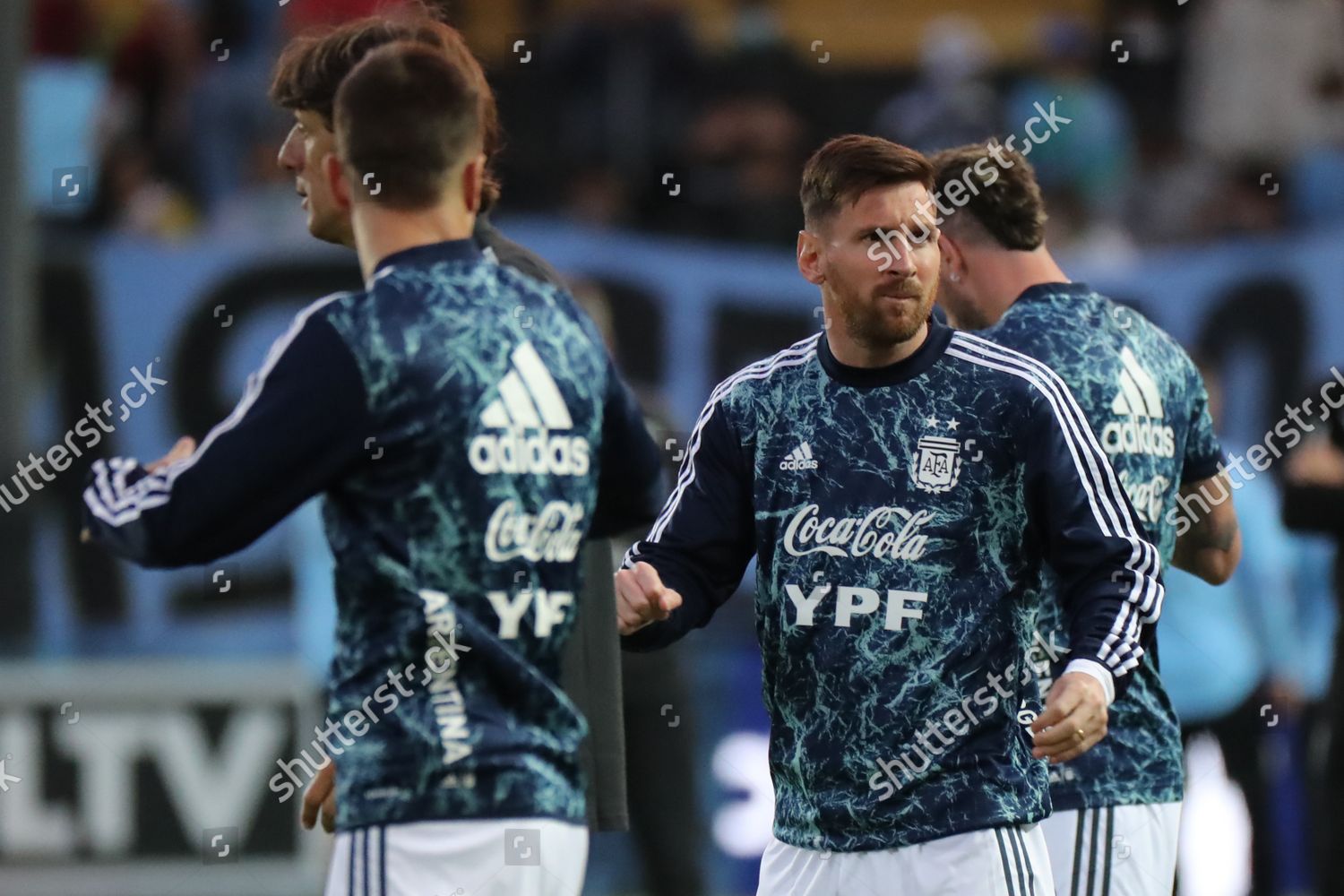 LIONEL MESSI C ARGENTINA WARMS PRIOR Editorial Stock Photo - Stock ...