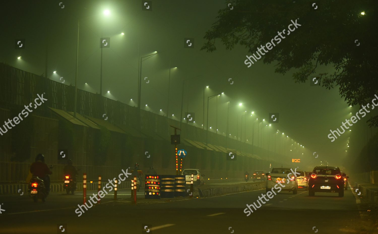 View Nh24 Engulfed Dense Smog On Editorial Stock Photo - Stock Image ...